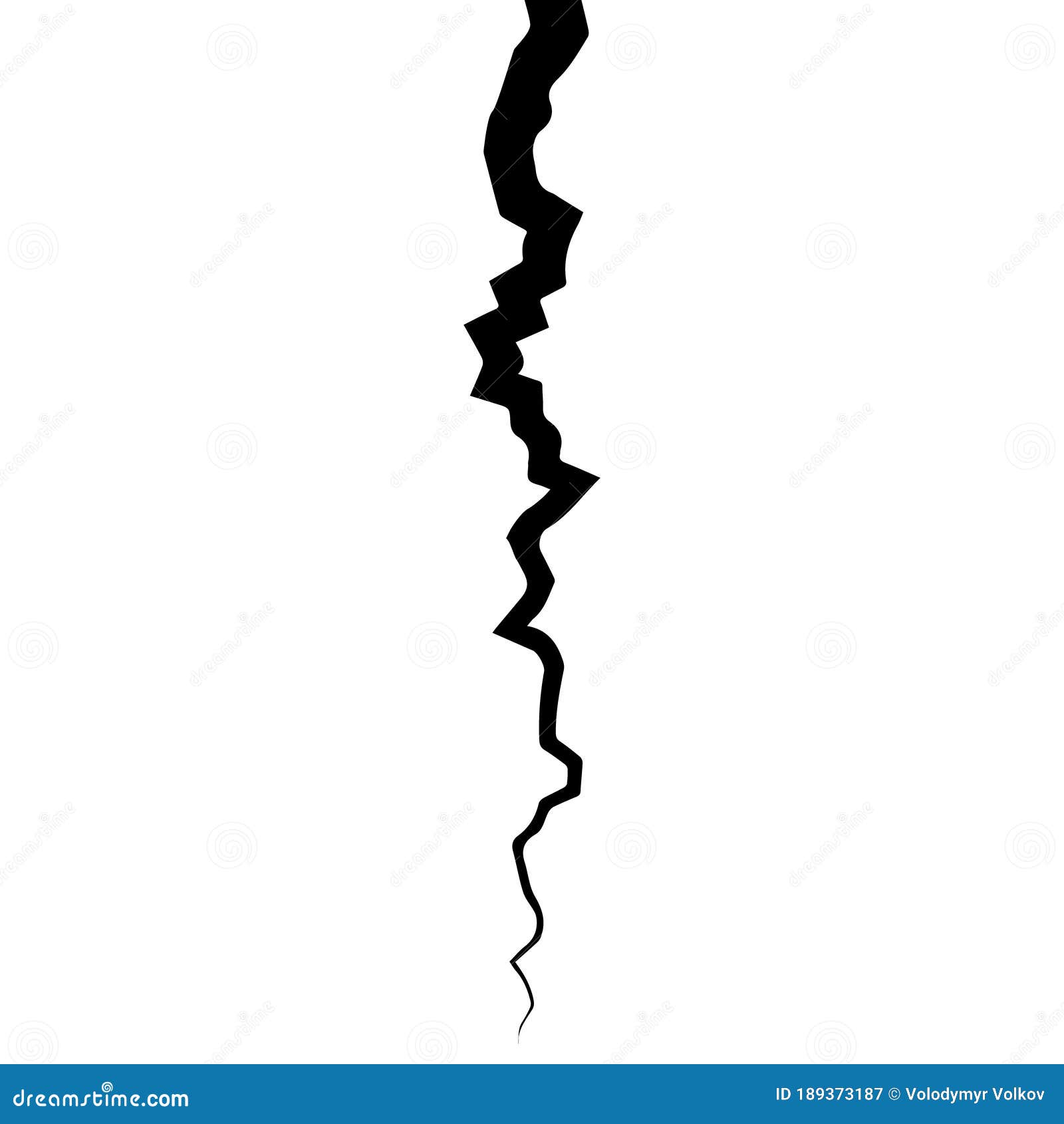 Surface Cracked Ground. Sketch Crack Texture. Split Terrain After ...