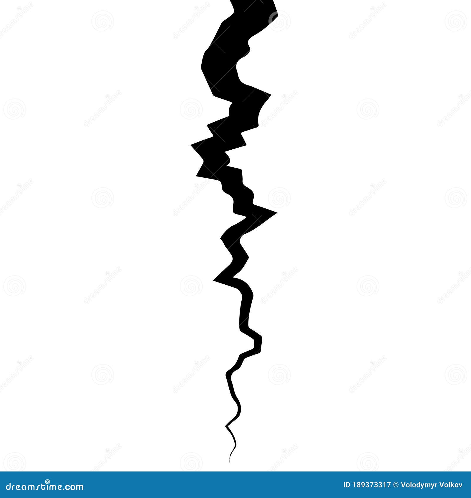 Surface Cracked Ground. Sketch Crack Texture. Split Terrain After ...