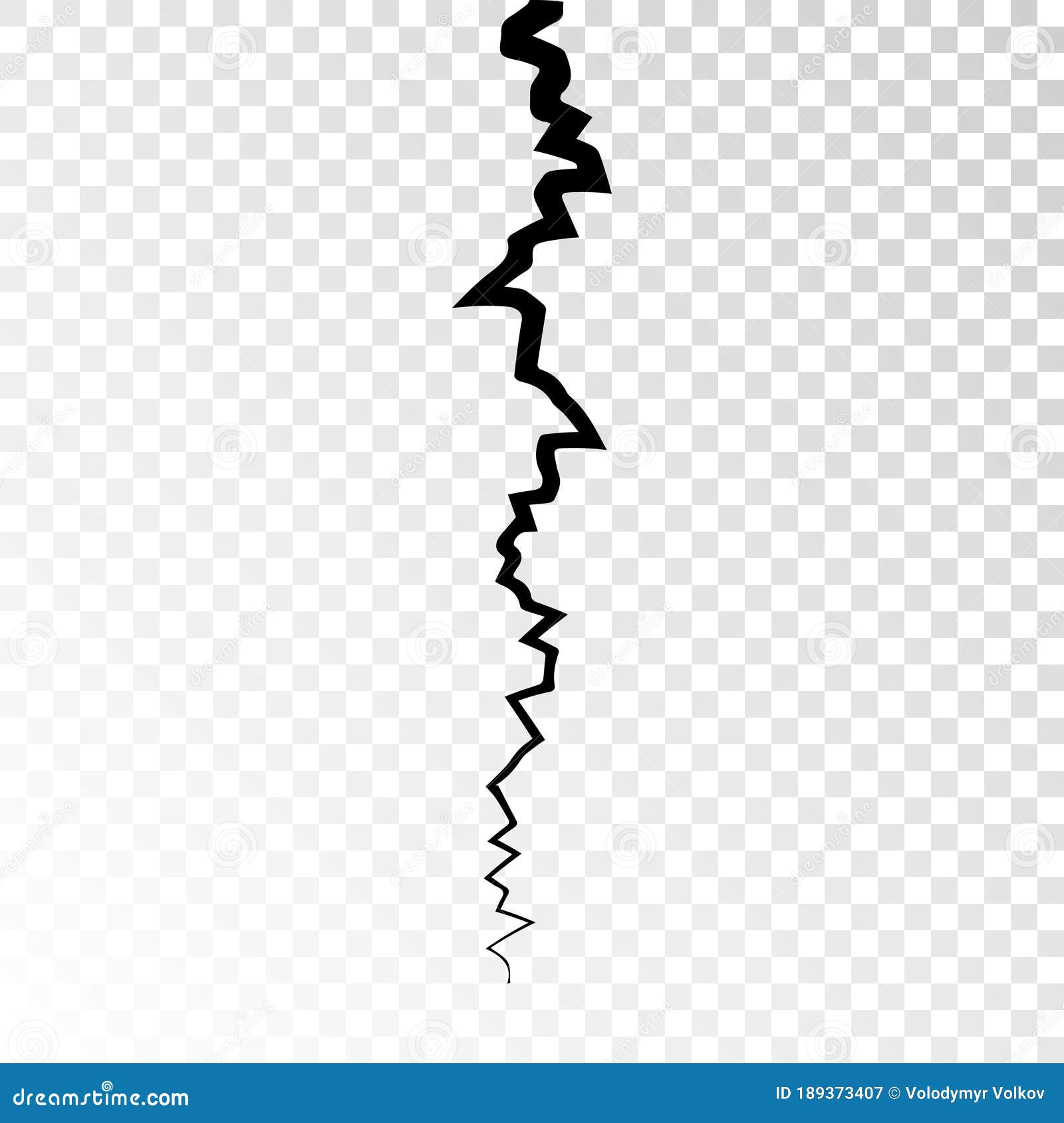 Line Crack Vector