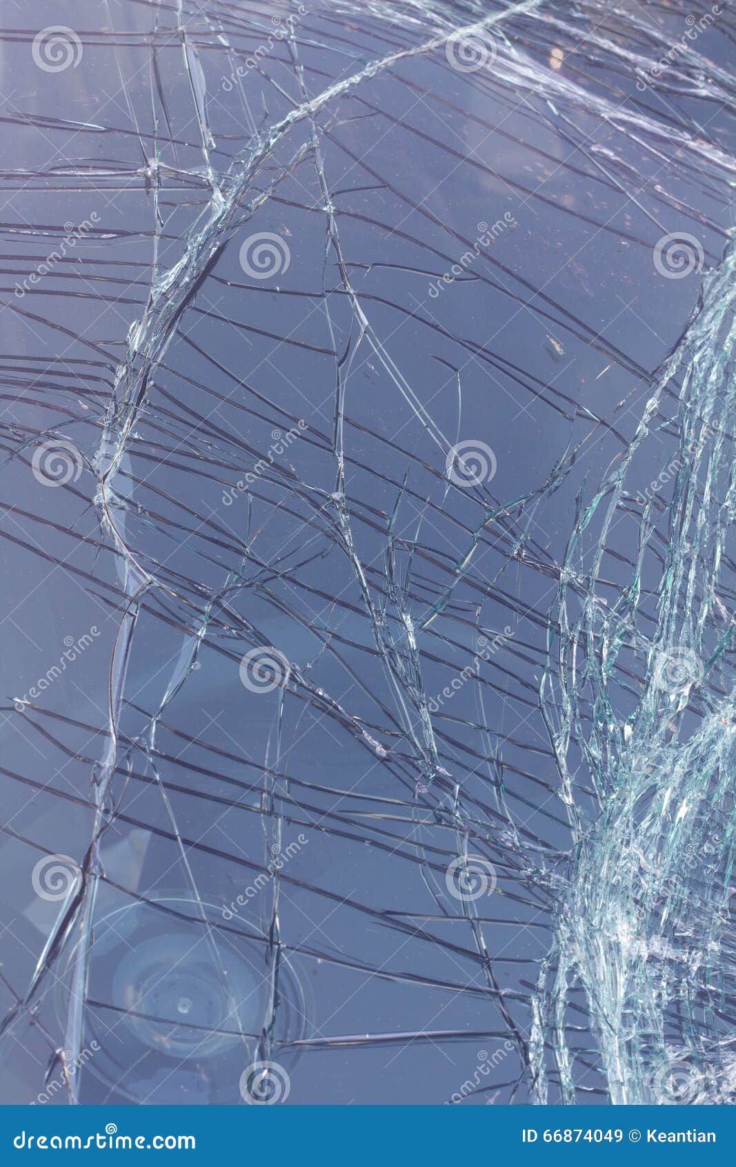 Surface Cracked Windshield. Stock Image - Image of crushed, accident ...