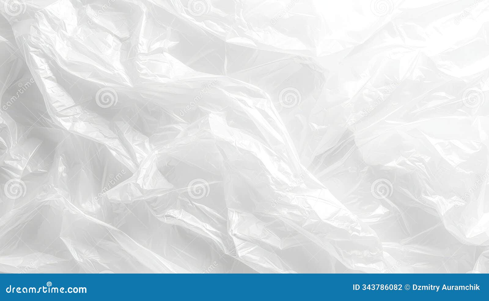 The Surface of a Crumpled White Plastic Sheet is Textured and Reflects ...