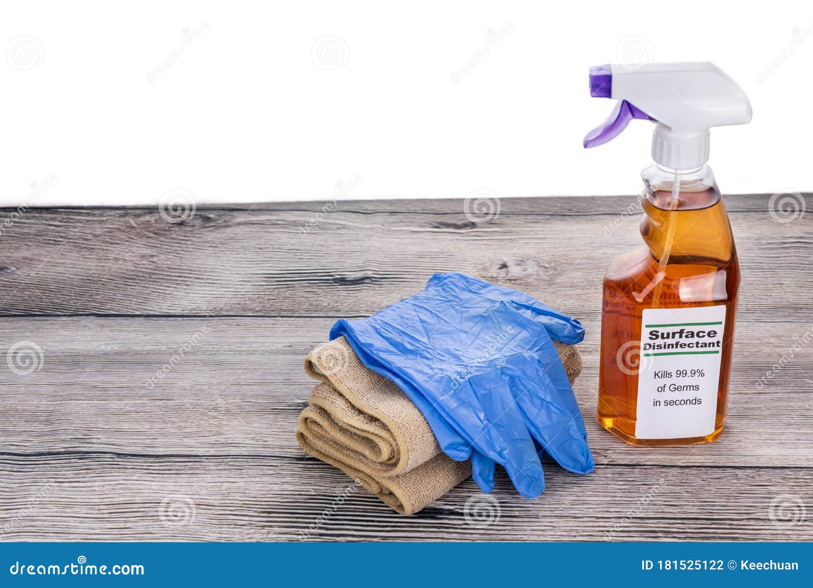 Surface Disinfectant Spray with Gloves and Cloth, Tools for Instant ...