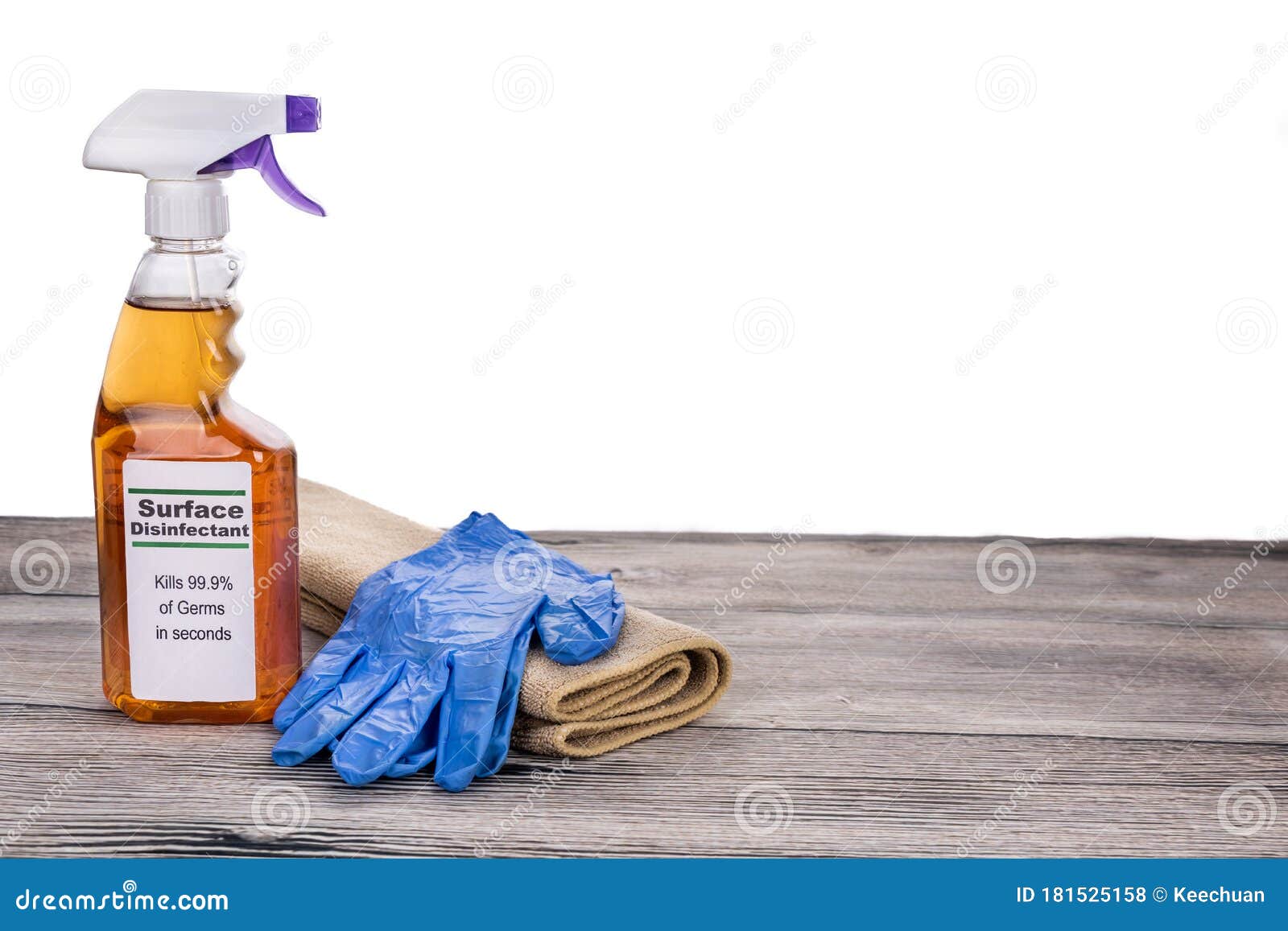 Surface Disinfectant Spray with Gloves and Cloth, Tools for Instant ...