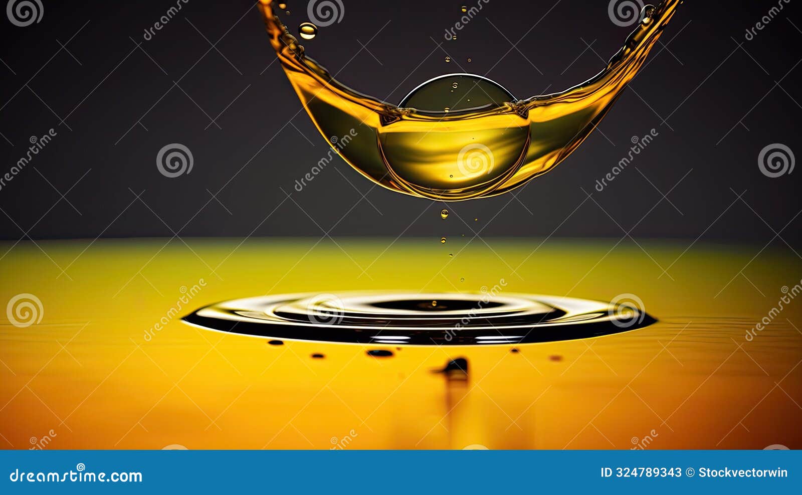 Surface drop oil stock illustration. Illustration of suspended - 324789343