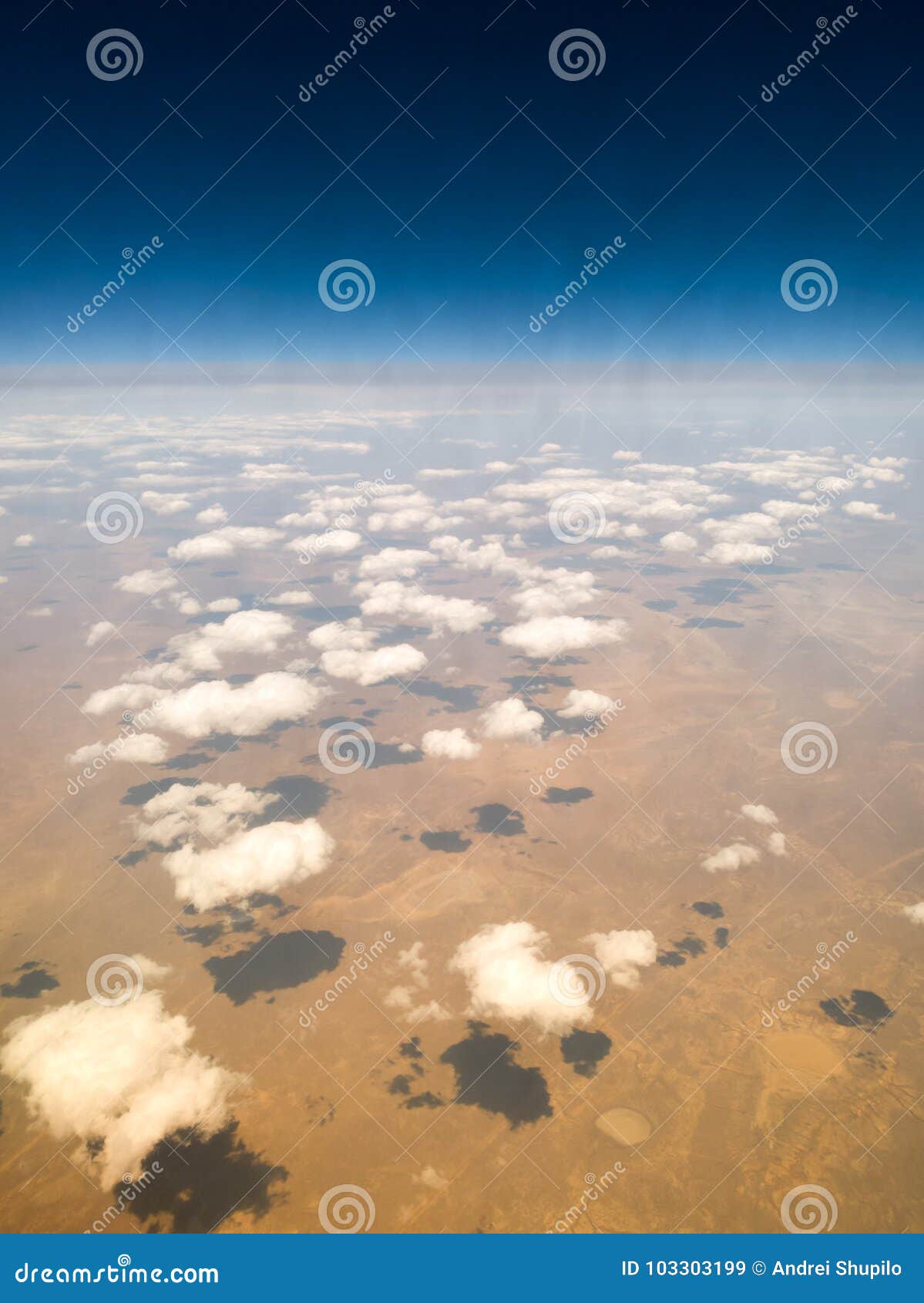 Surface of the Earth from the Airplane Window Stock Image - Image of ...