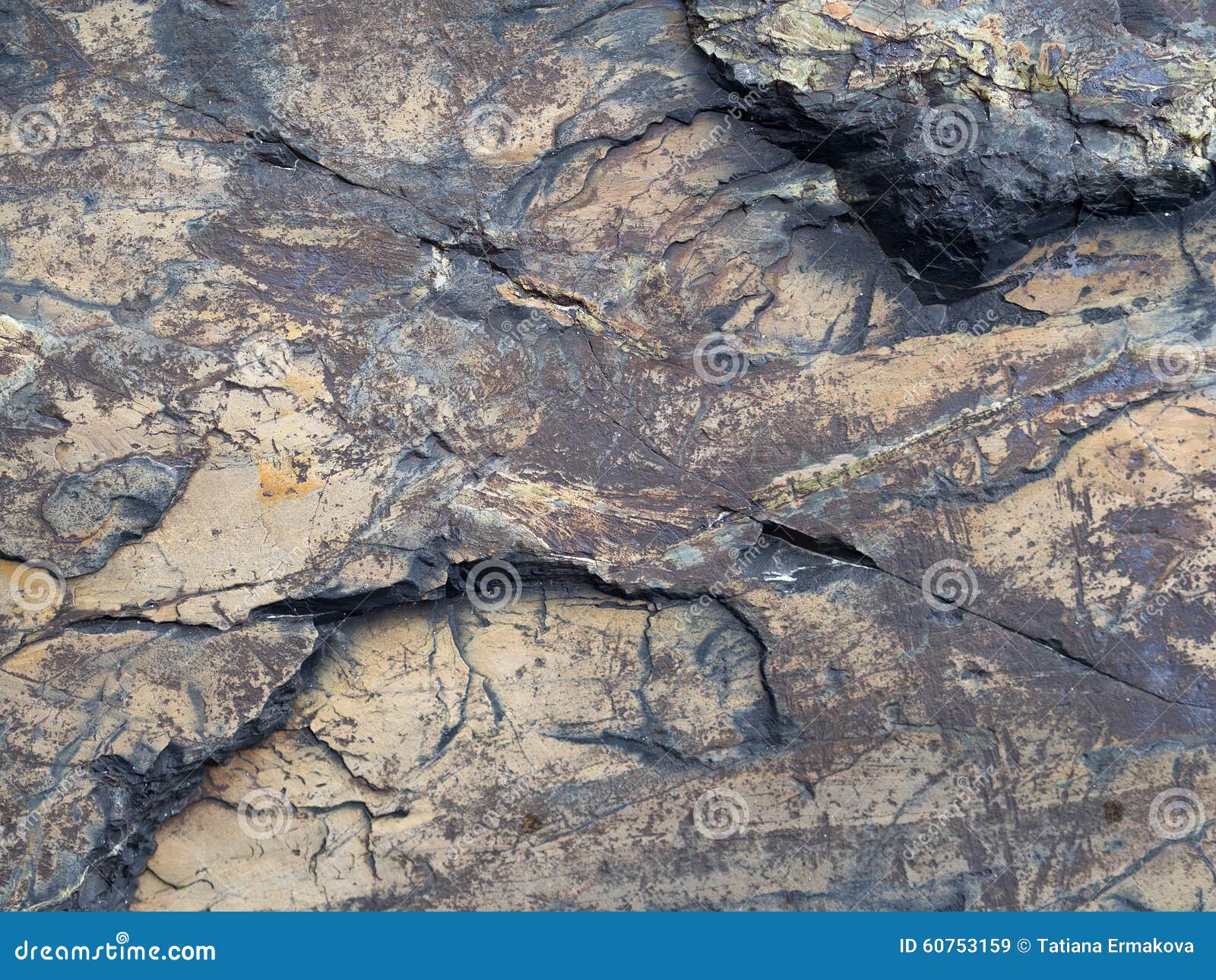 Surface En Pierre Volcanique Avec Des Lignes Texture Image stock ...