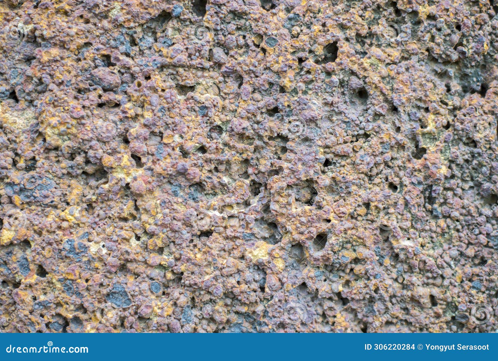 Surface Erosion, Porous Rock Stock Photo - Image of floor, background ...