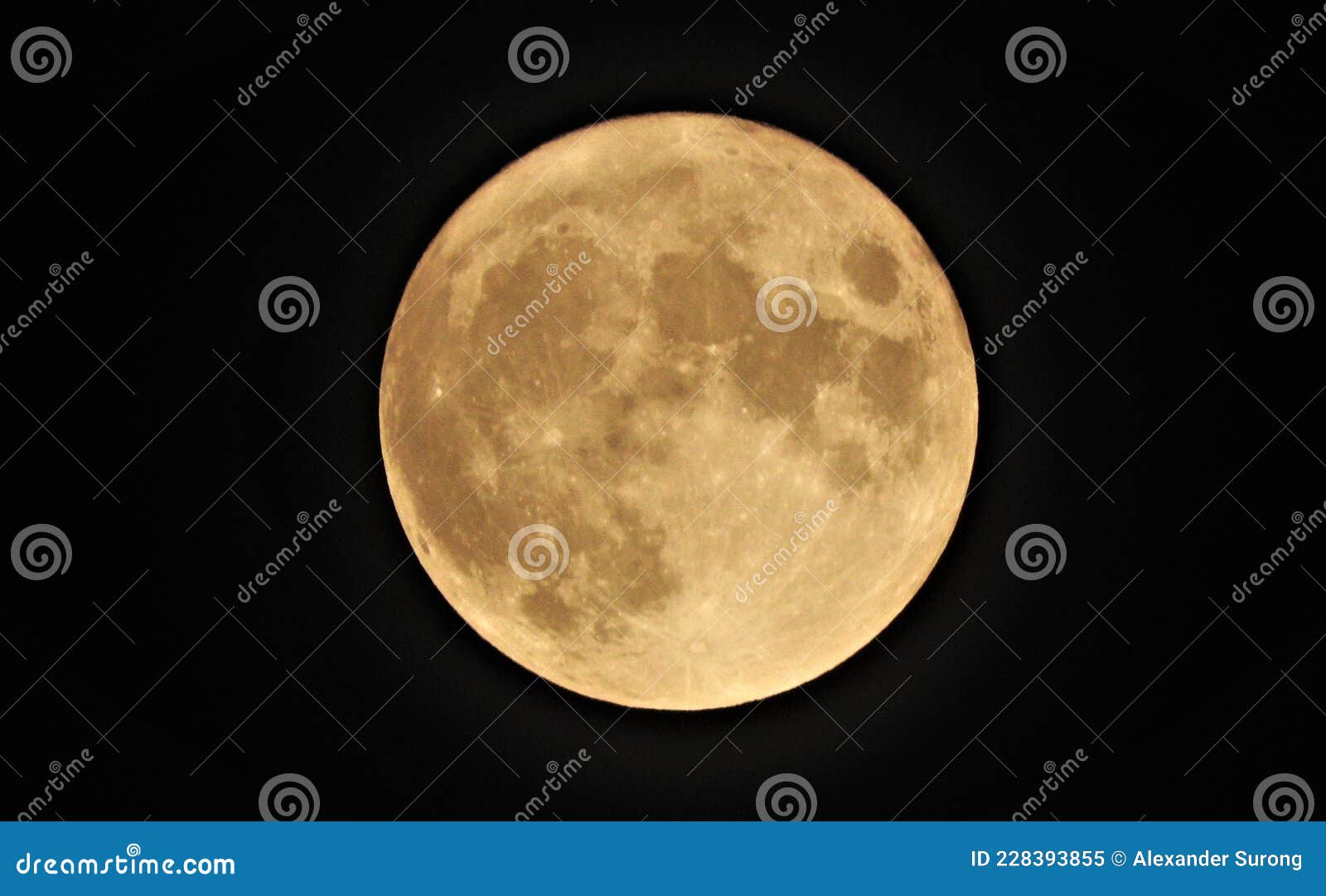 The Close Shot of Full Moon Surface Stock Image - Image of midnight ...