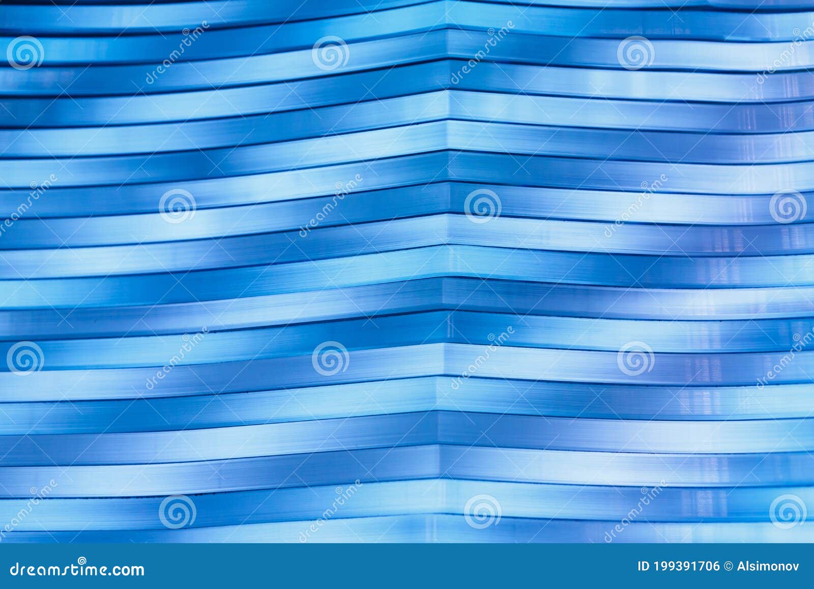Surface, Geometric Pattern Of The Ends Of Thick Glass. Blue Glass ...