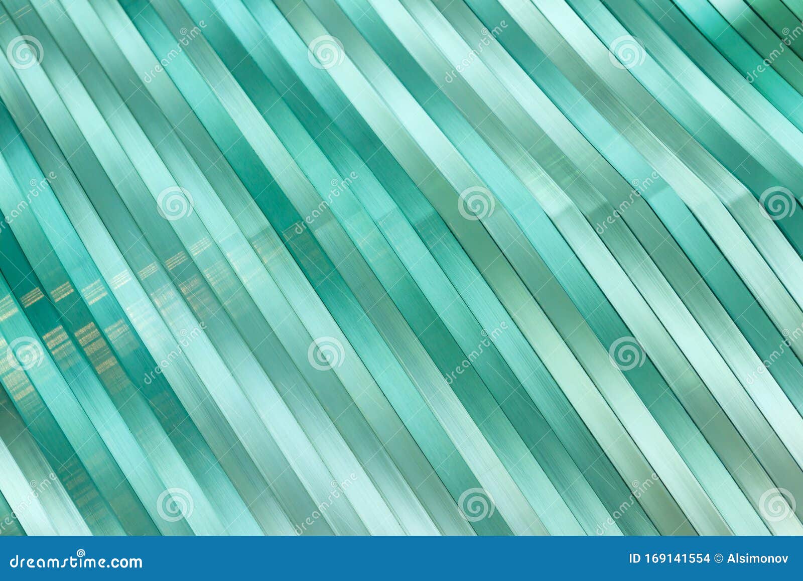 Surface, Geometric Pattern Of The Ends Of Thick Glass. Blue Glass ...