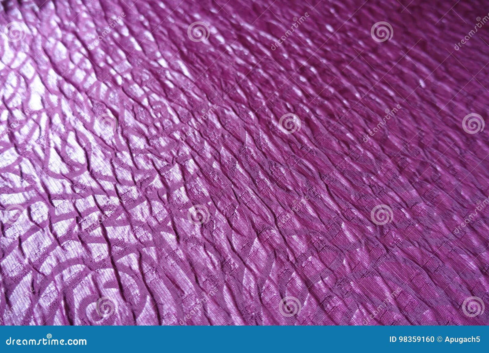 Surface of Glossy Fabric with Floral Pattern Stock Photo - Image of ...