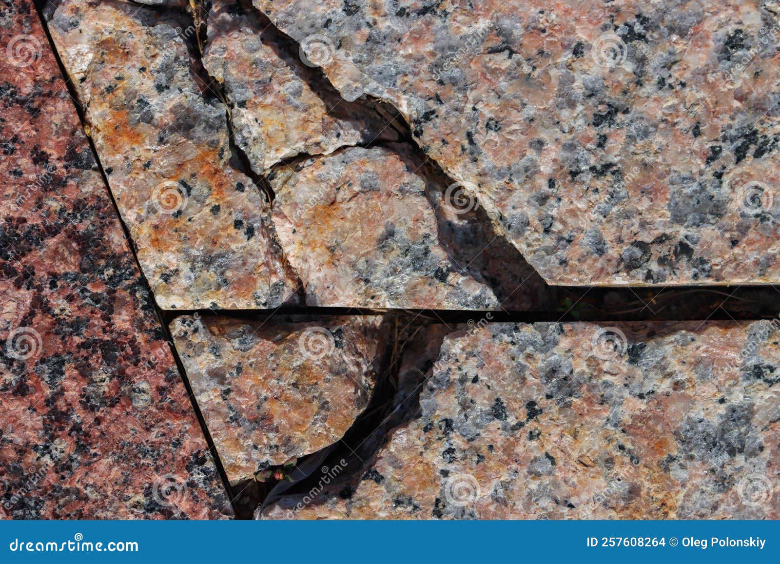 The Surface of Granite Stone with Cracks. Stock Photo - Image of wall ...