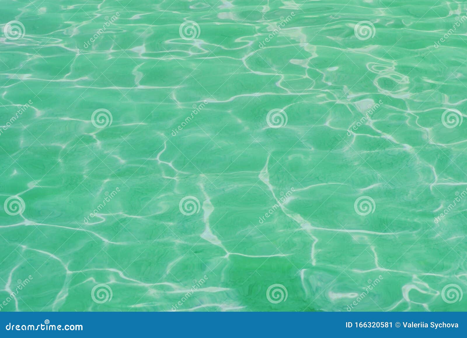Surface of Green Swimming Pool. Background Water in Sea. Stock Image ...