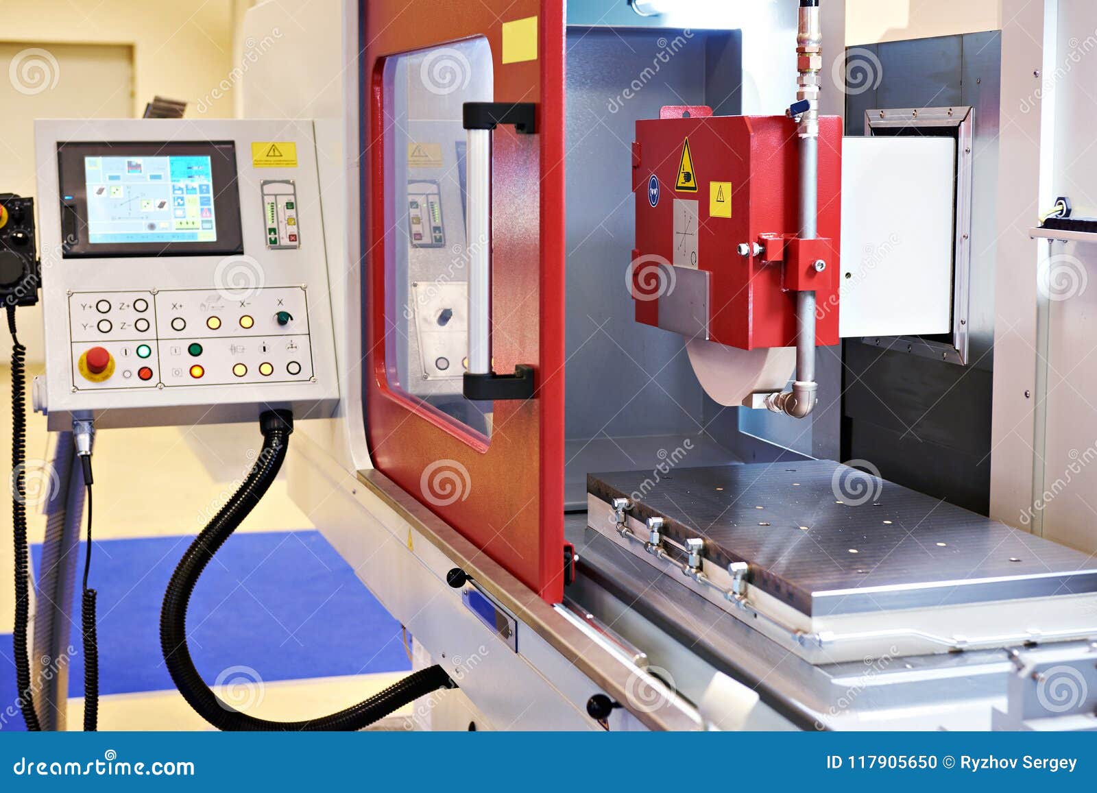 Surface grinding machine stock photo. Image of grinding - 117905650