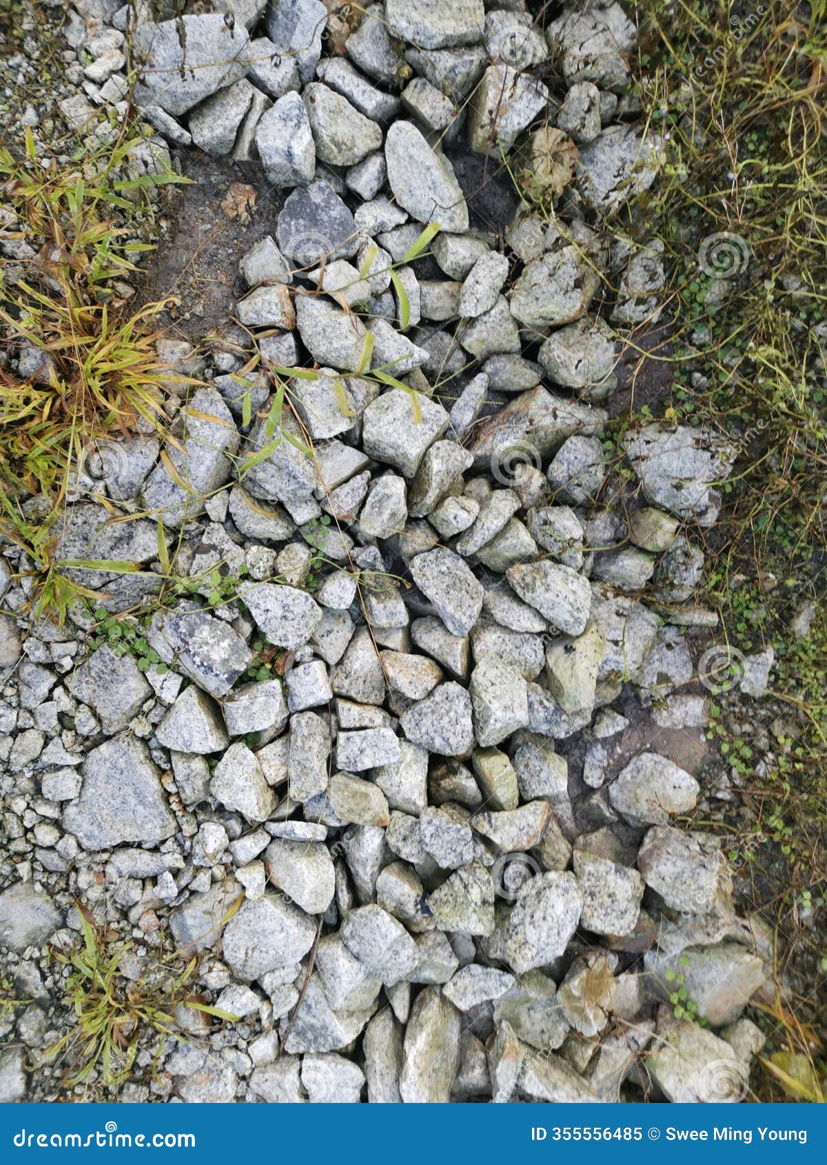 The Surface Ground Texture of Rural Pathway Made Up of Aggregated ...