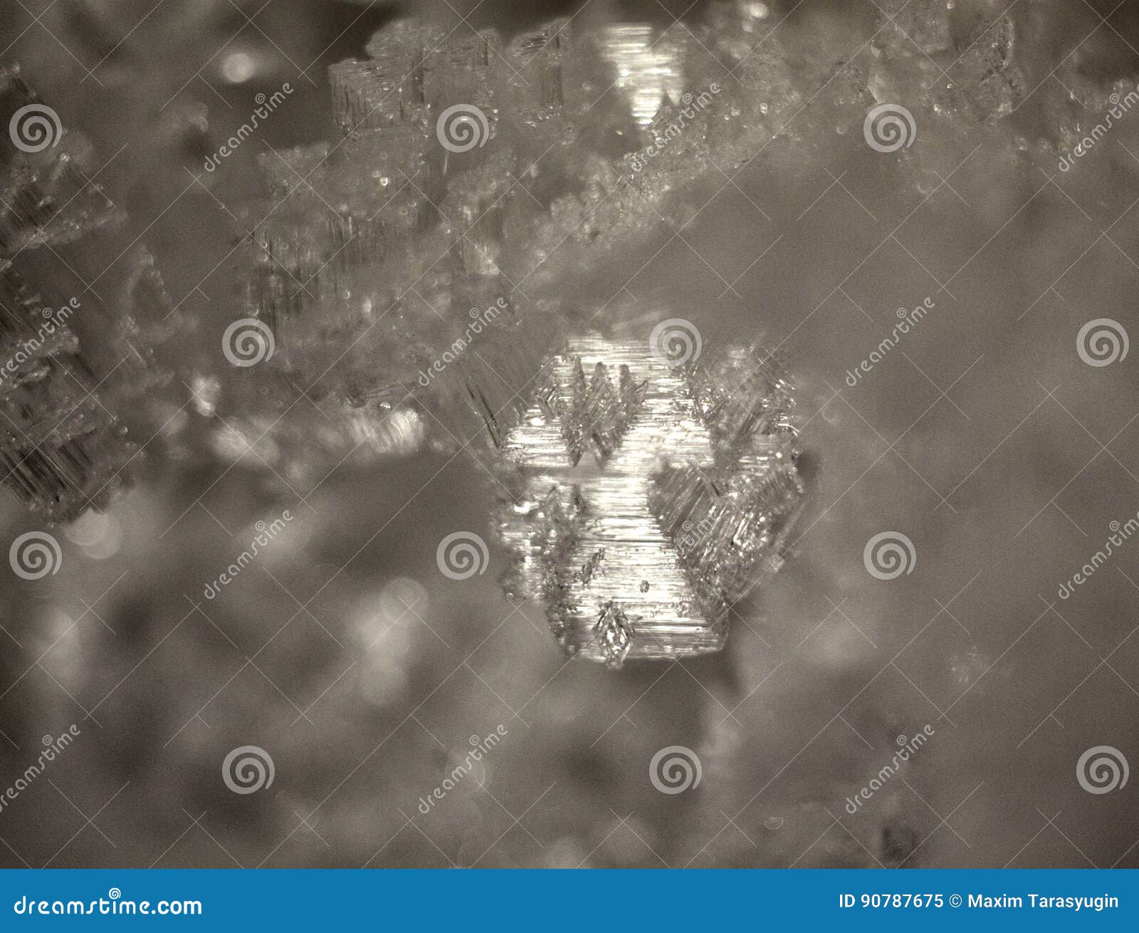 Surface Hoar Frost Crystals. Stock Image - Image of blue, frame: 90787675