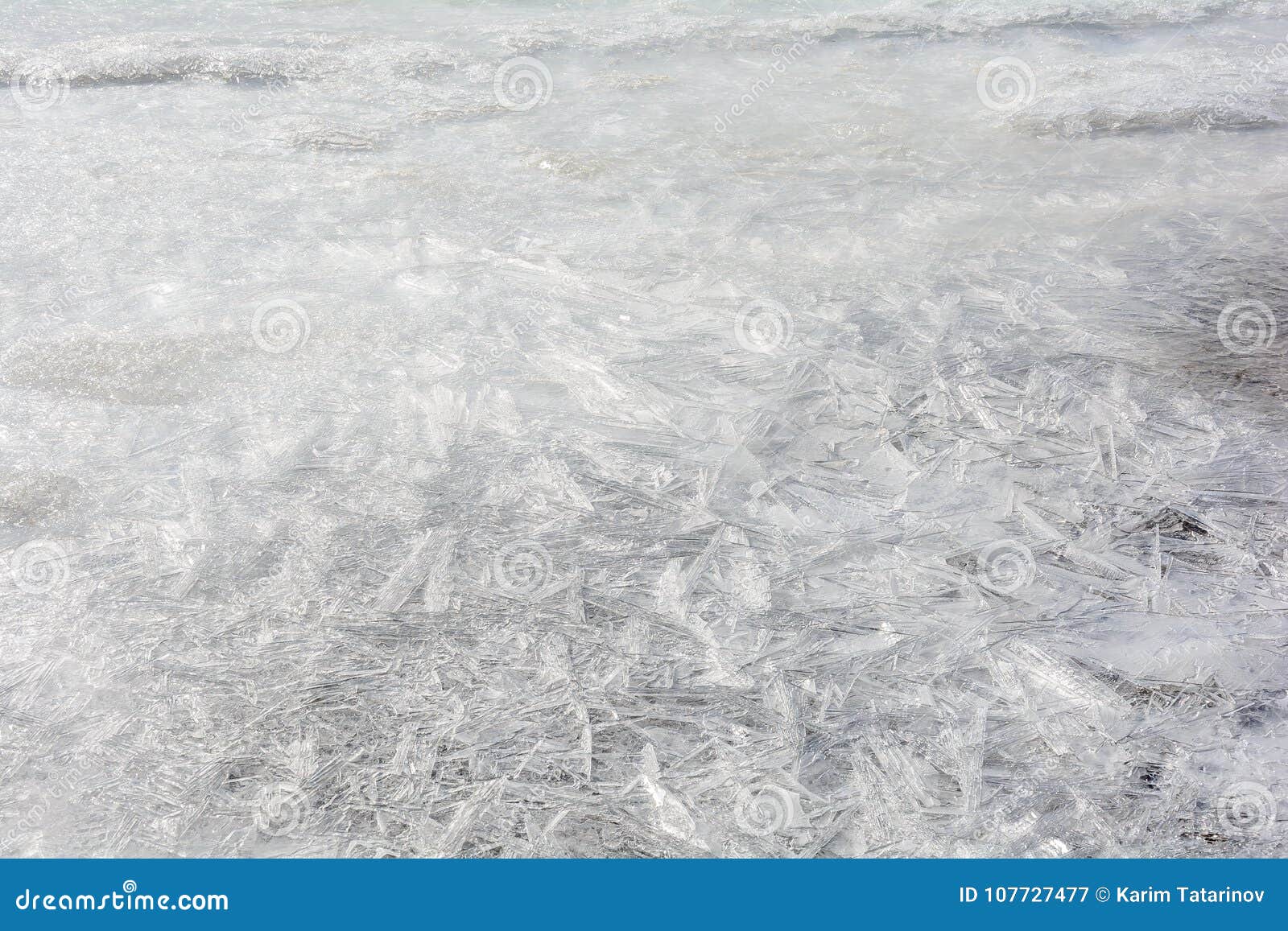 A Thin Layer of Ice on the River Stock Image - Image of hill, cold ...