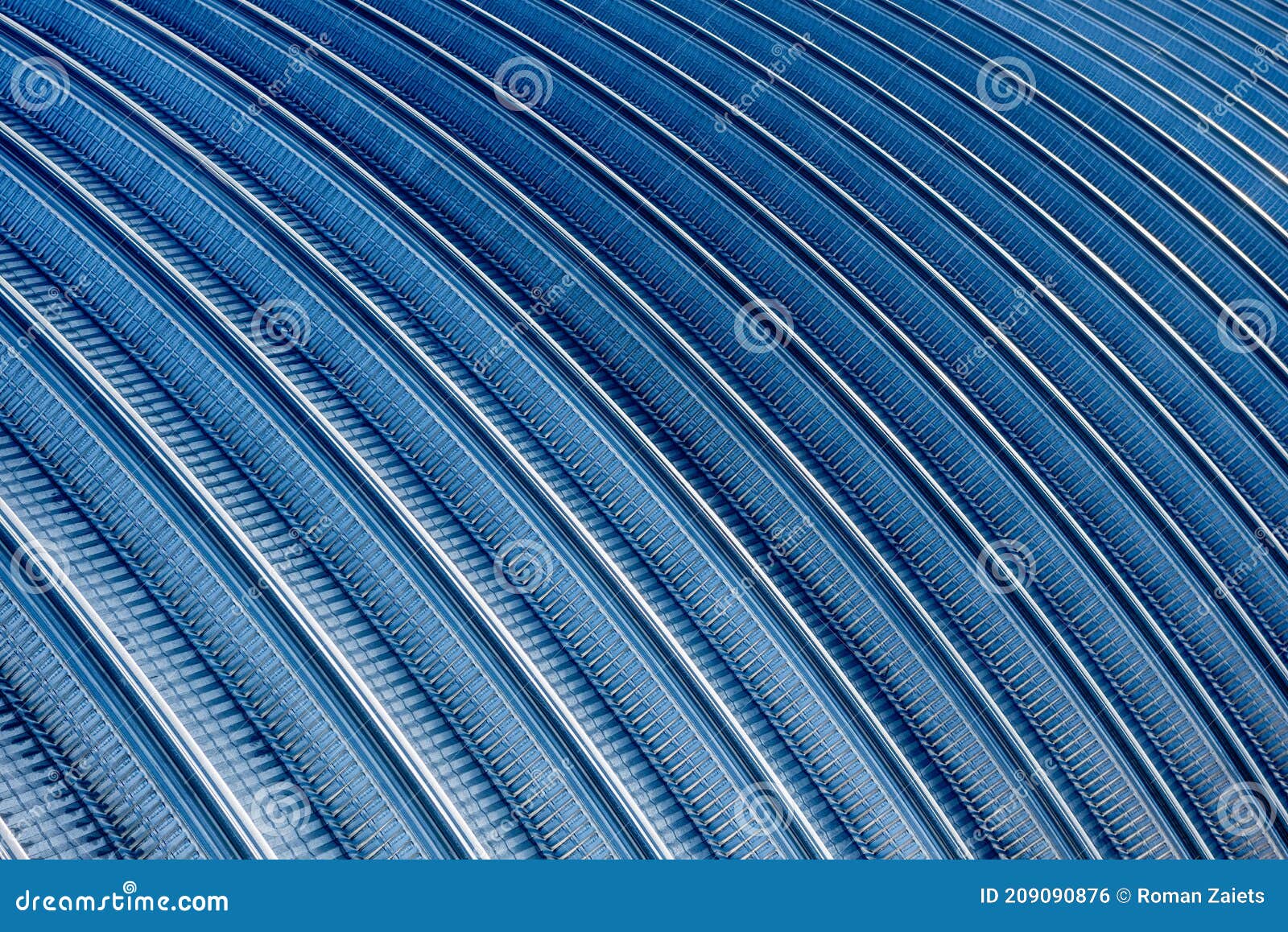 The Surface of a Industrial Metal Roof. Abstract Background Stock Photo ...