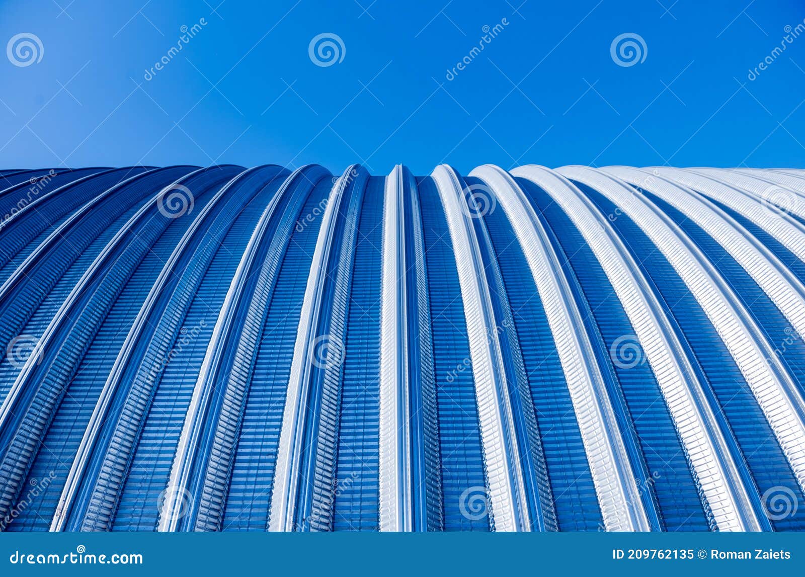 The Surface of a Industrial Metal Roof. Abstract Background Stock Image ...