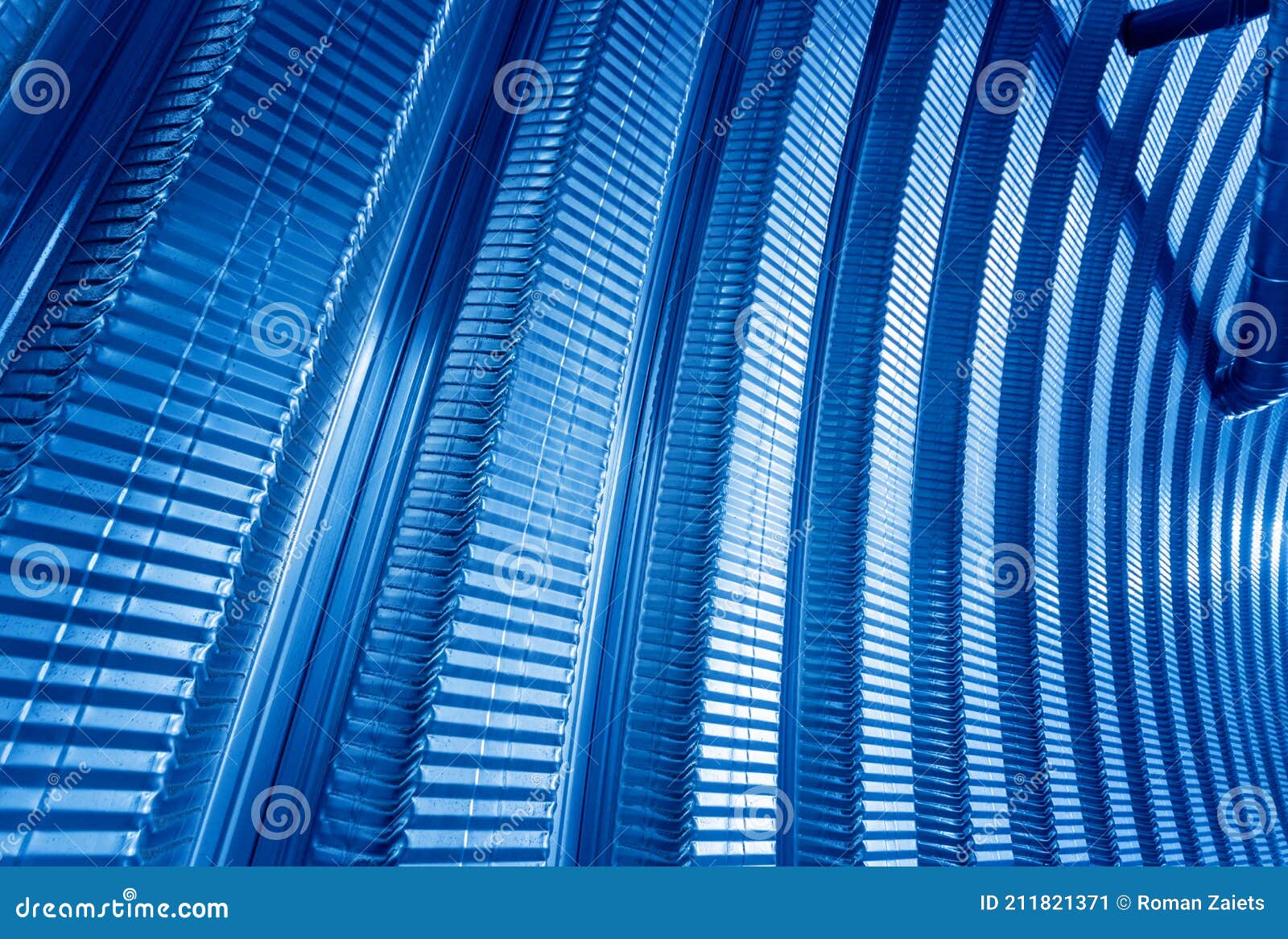 The Surface of a Industrial Metal Roof. Abstract Background Stock Image ...