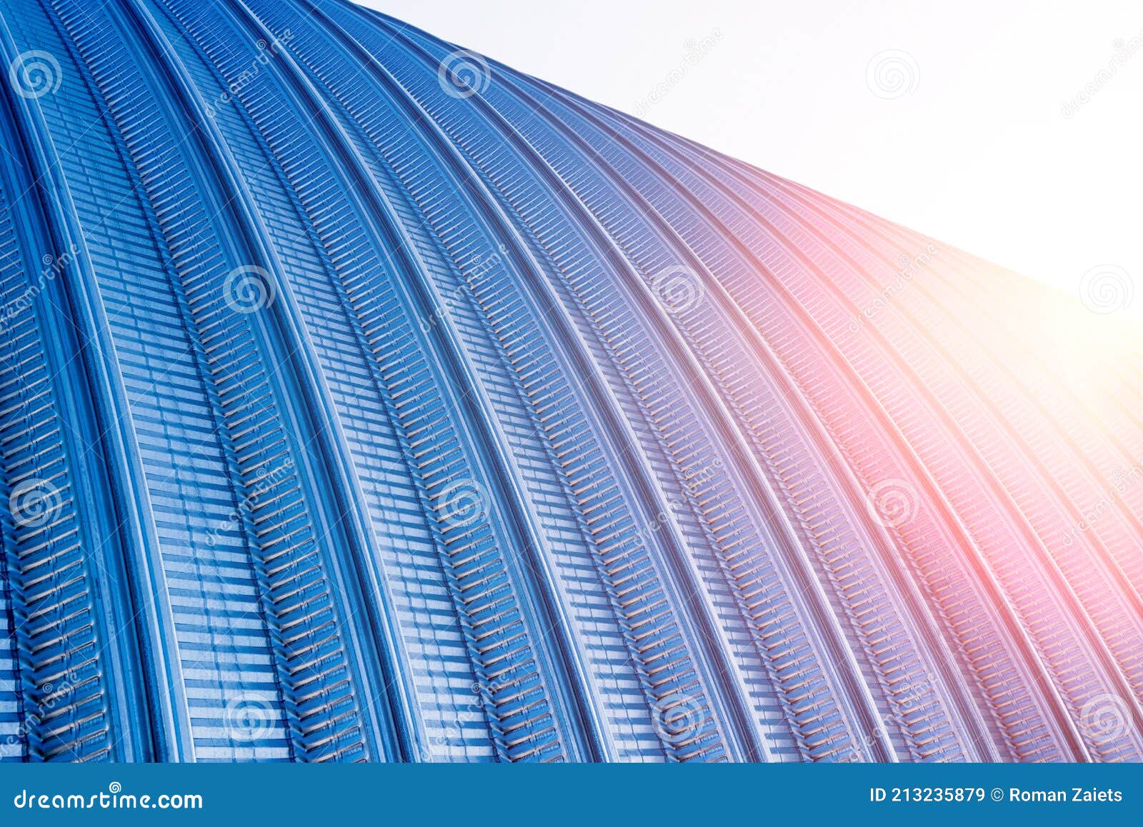 The Surface of a Industrial Metal Roof. Abstract Background Stock Image ...