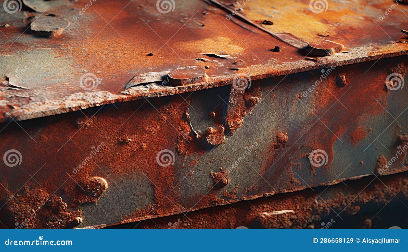 The Surface Of Iron That Has Been Rusted And Has Undergone An Oxidation ...