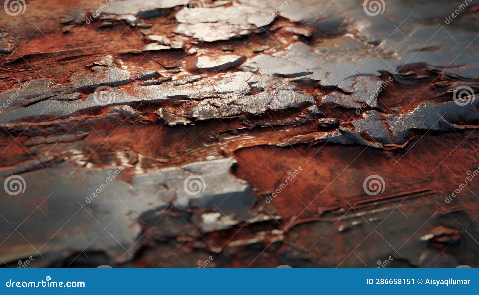 The Surface Of Iron That Has Been Rusted And Has Undergone An Oxidation ...