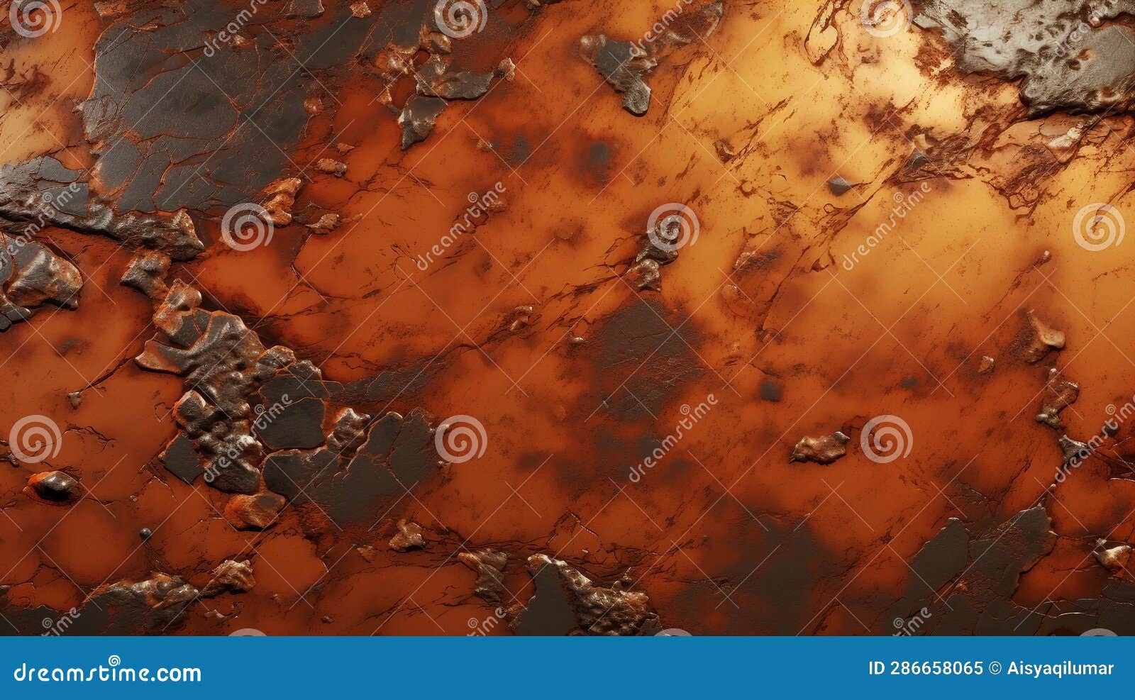 The Surface Of Iron That Has Been Rusted And Has Undergone An Oxidation ...