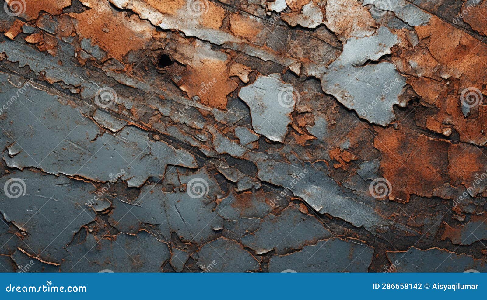 The Surface of Iron that Has Been Rusted and Has Undergone an Oxidation ...