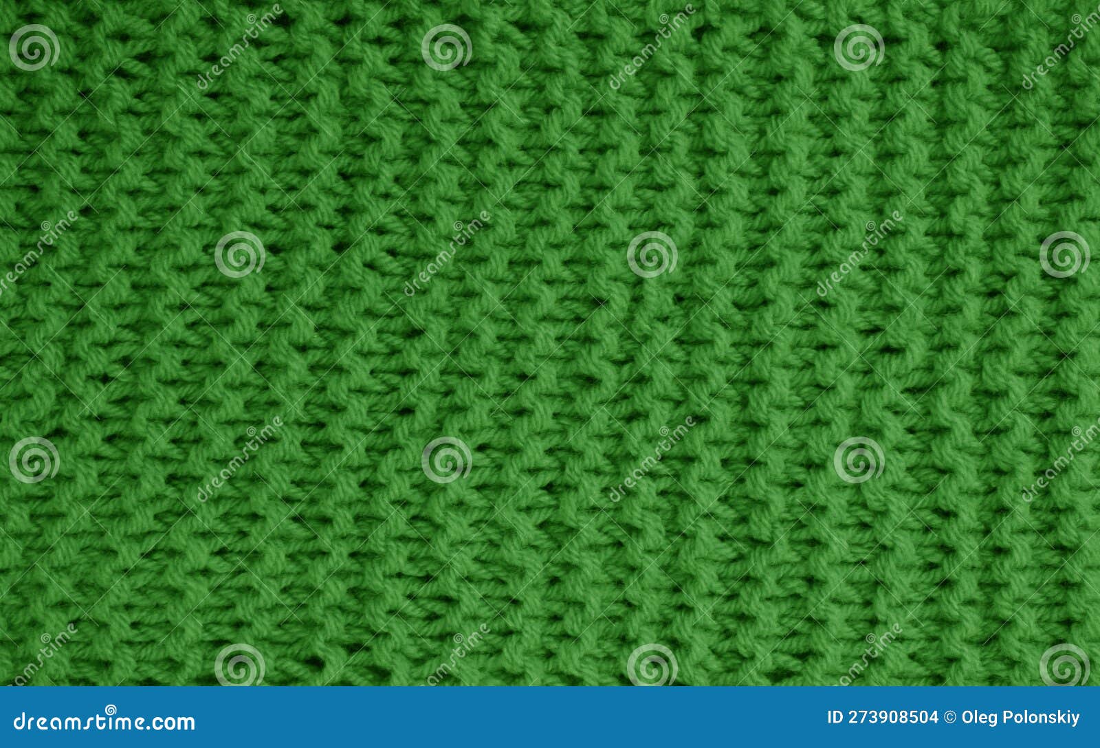 The Surface is Knitted with Green Woolen Threads. Stock Photo - Image ...