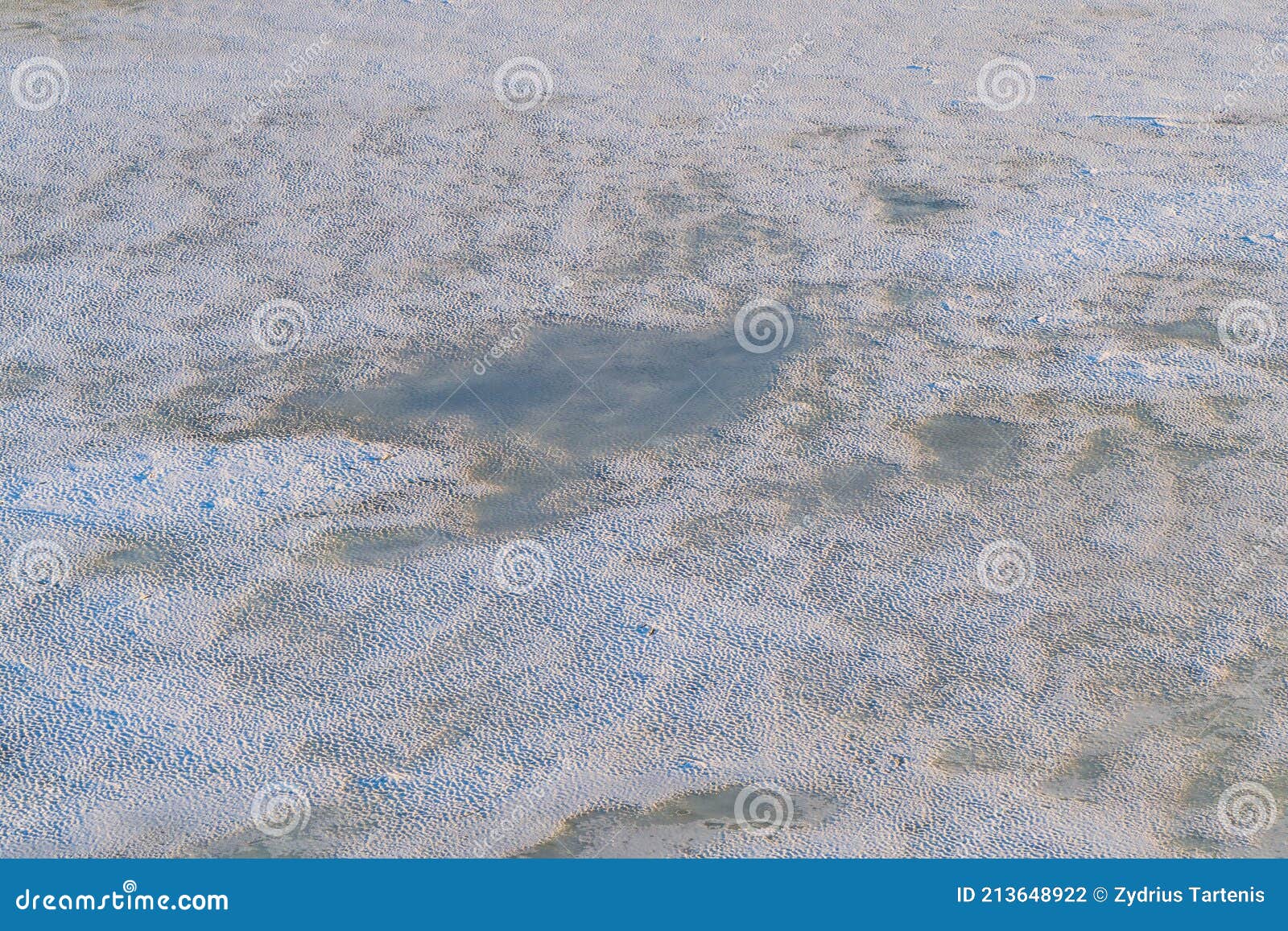 The Surface of the Lake Covered with Ice Stock Photo - Image of snow ...