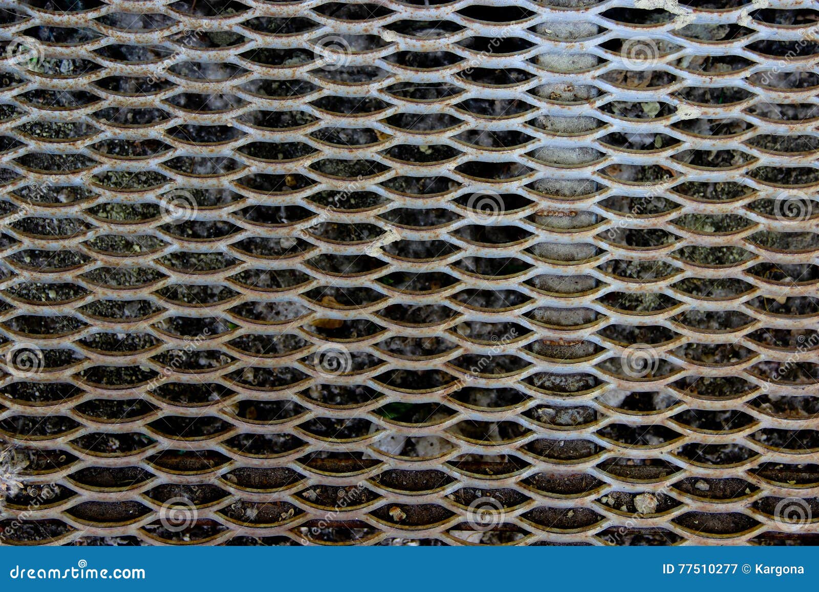 Surface Of A Latticed Metal Fence With Jagged Stripe Elements Royalty ...