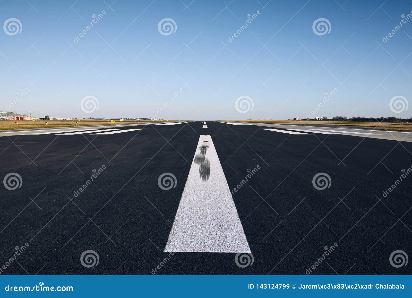 Surface Level of Airport Runway Stock Image - Image of aerospace ...