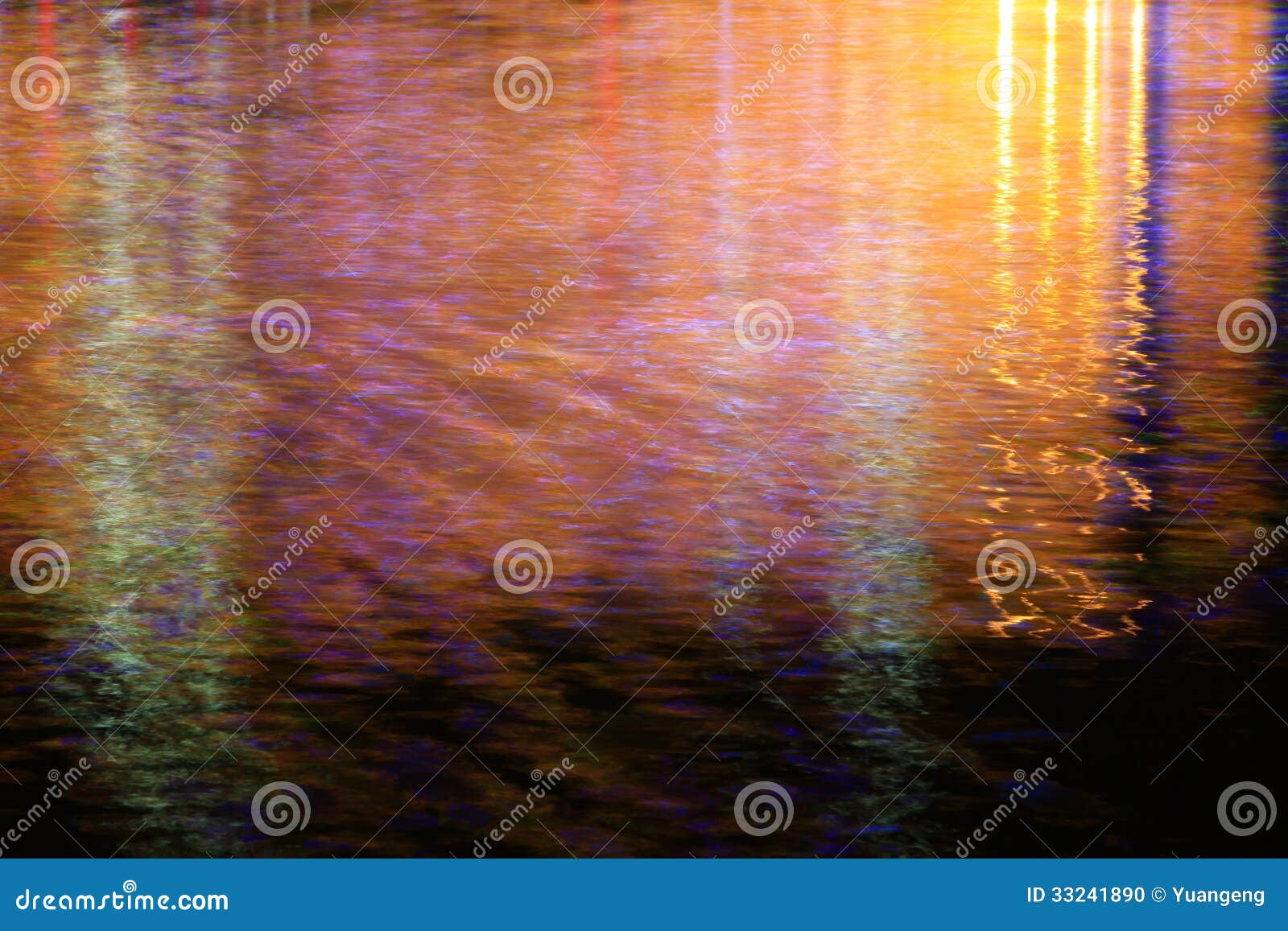 Surface Light Reflection at Night Stock Photo - Image of glare, natural ...