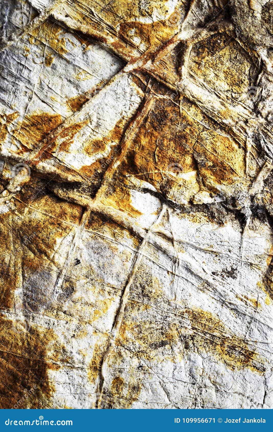 Surface Limestone with Veins Stock Image - Image of prehistoric ...