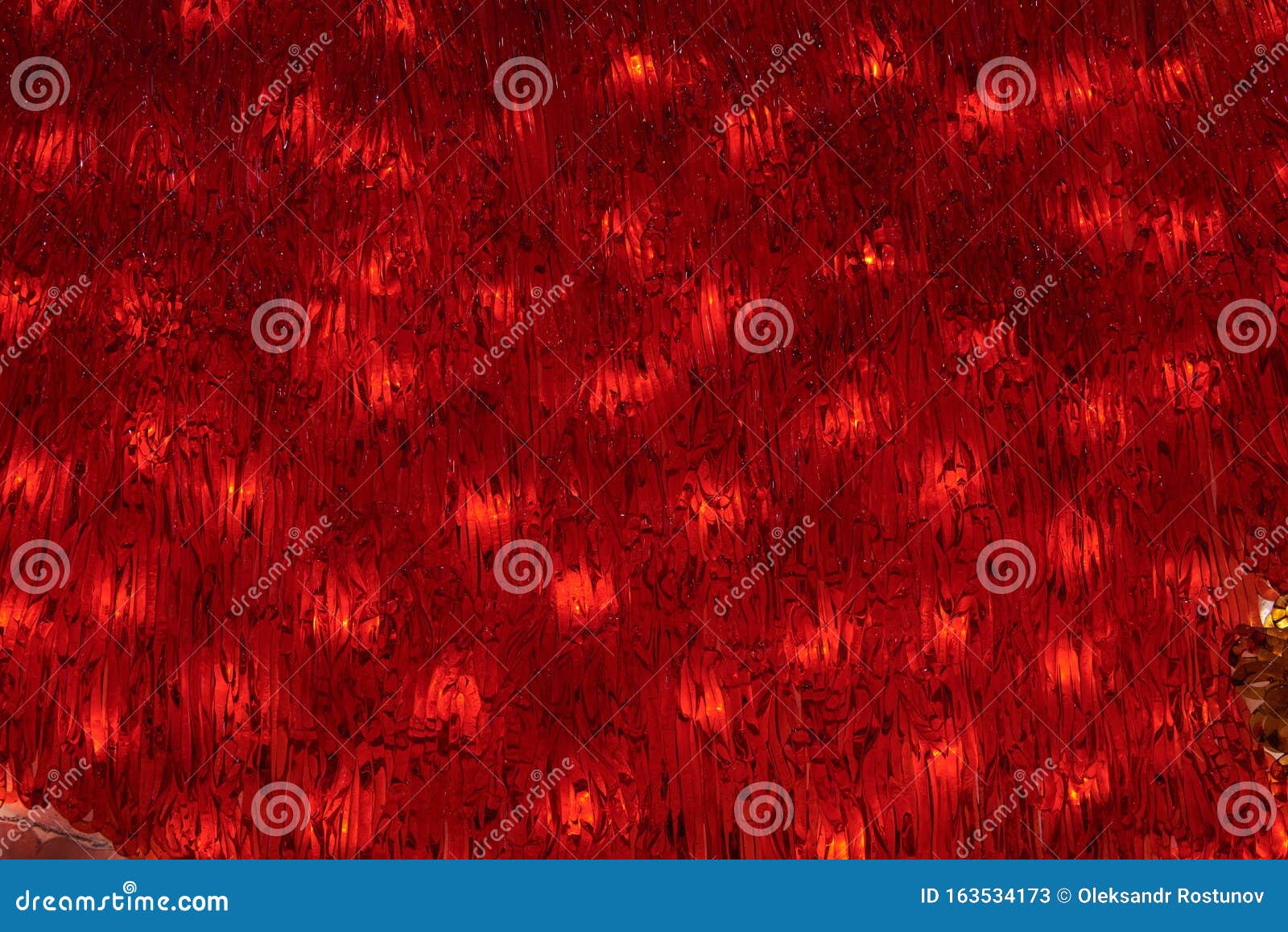 The Surface is Made of Embossed Red Glass, Which is Illuminated from ...
