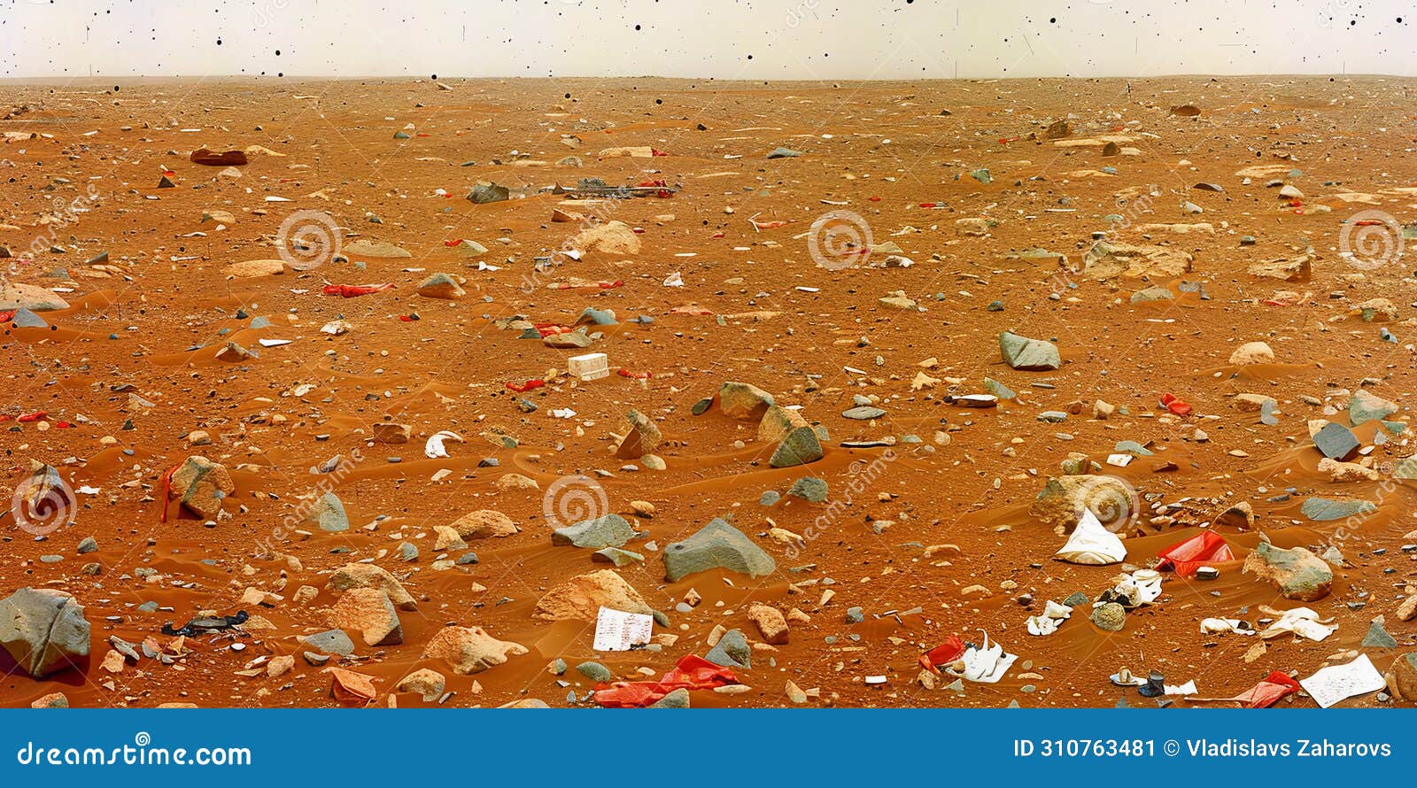 The Surface of Mars, Covered with Sand Dunes and Rocky Fields, Invites ...