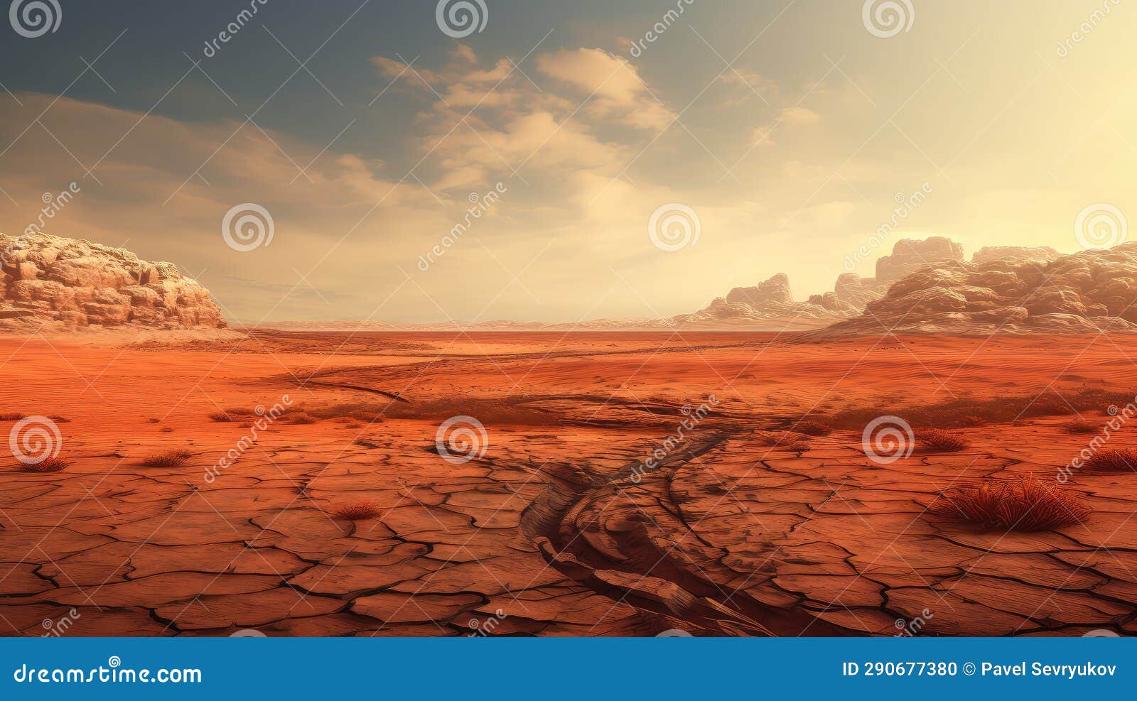 Surface Mars Crustal Dichotomy Stock Illustration - Illustration of ...