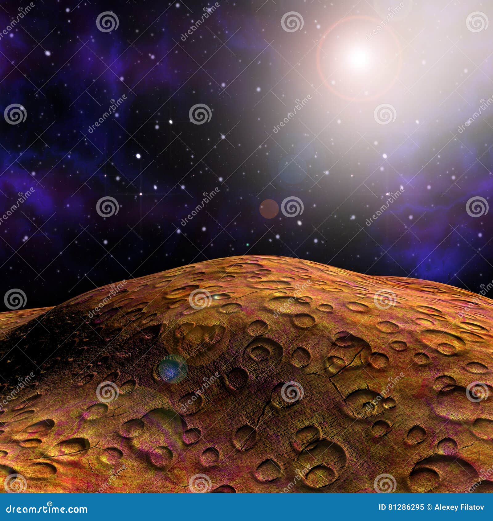 Surface of the mars stock illustration. Illustration of cracked - 81286295