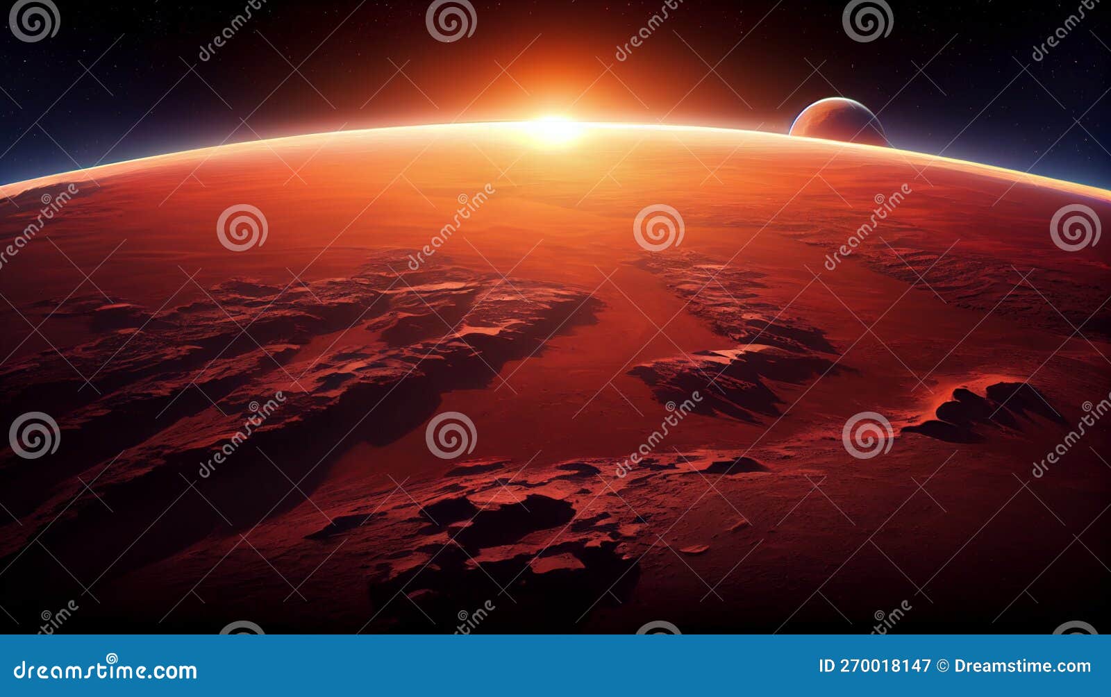 The Surface of Mars stock illustration. Illustration of abstract ...