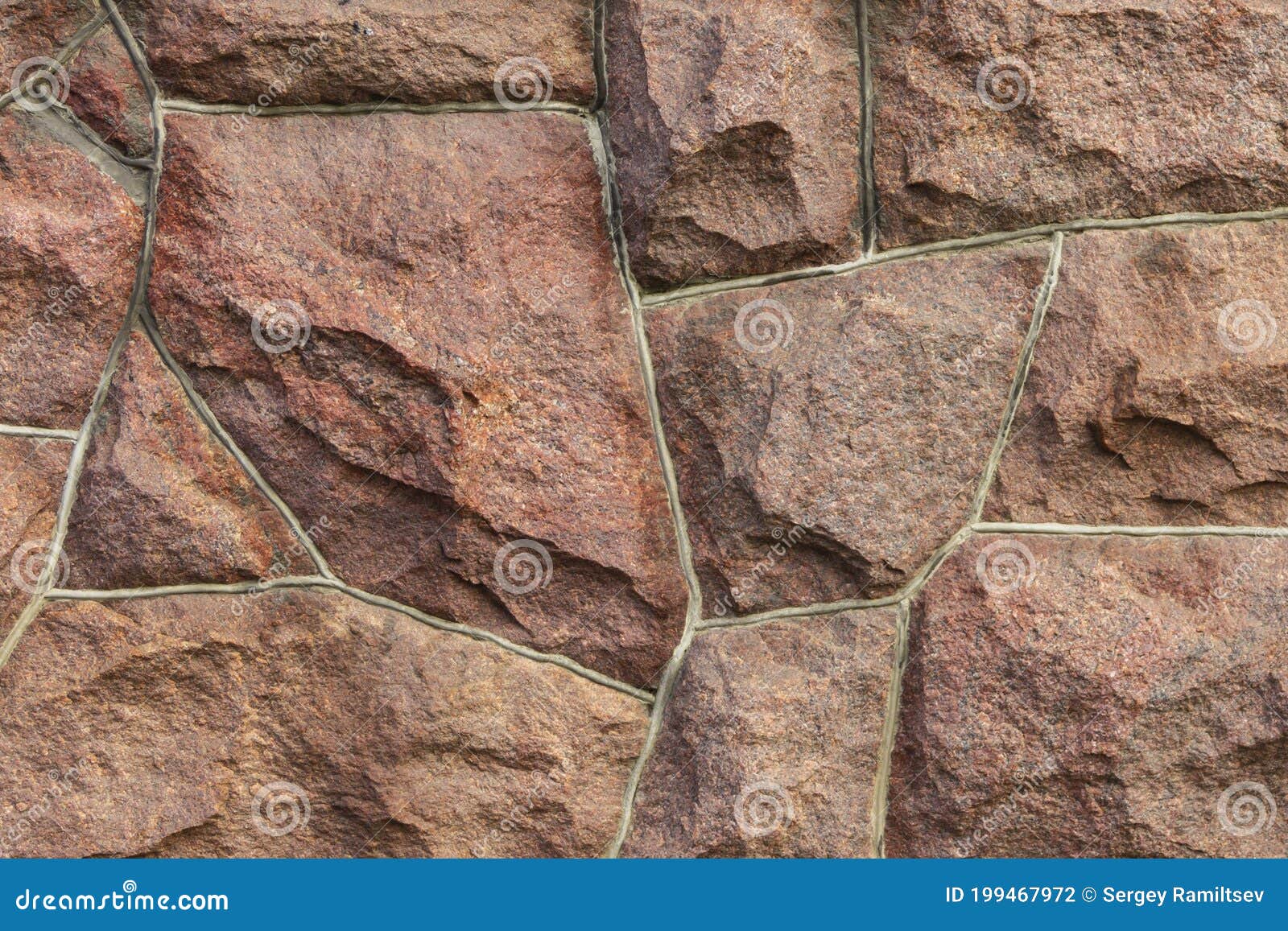 The Surface of the Masonry is Made of Roughly Hewn Large Red Stones ...
