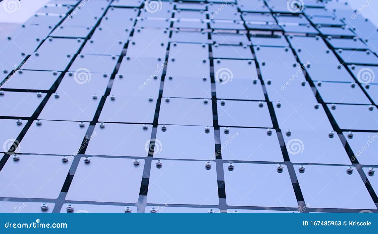 Surface of Metal Plates Swaying in the Wind, Concept of Rhythm and ...