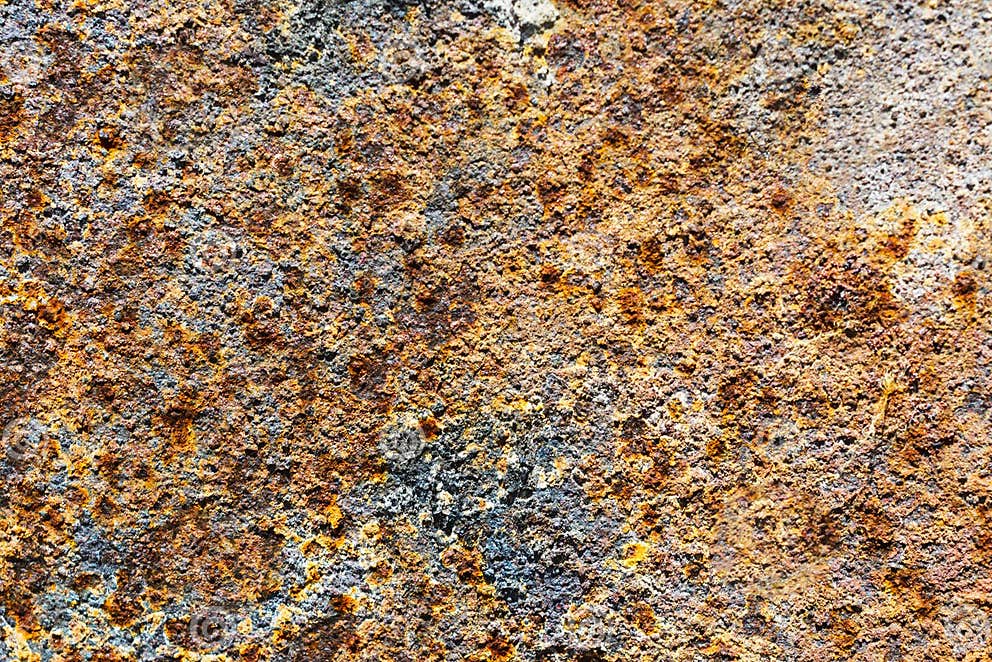 The Surface of Metal Sheet Covered with Rust. Stock Image - Image of ...