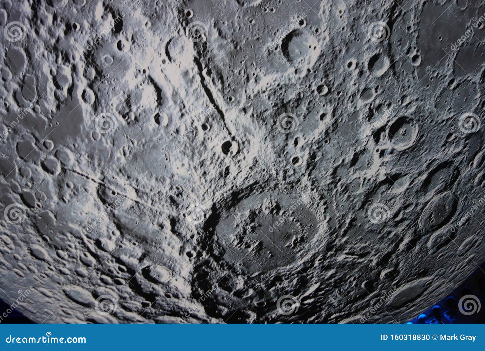 Surface of the Moon stock photo. Image of space, craters - 160318830