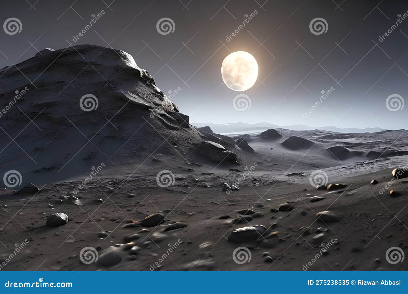 A Surface of the the Moon stock illustration. Illustration of orbit ...