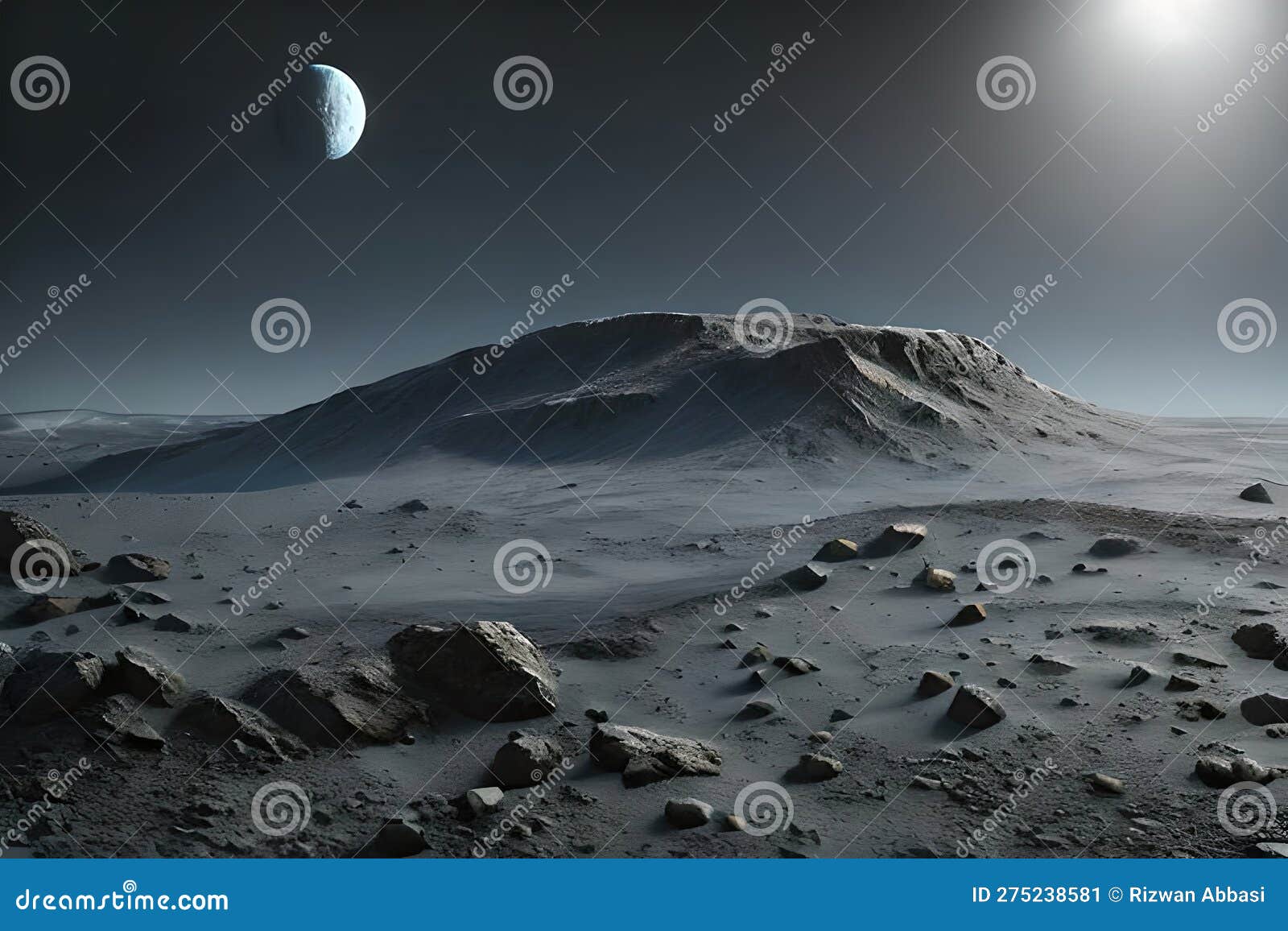 A Surface of the the Moon stock illustration. Illustration of star ...