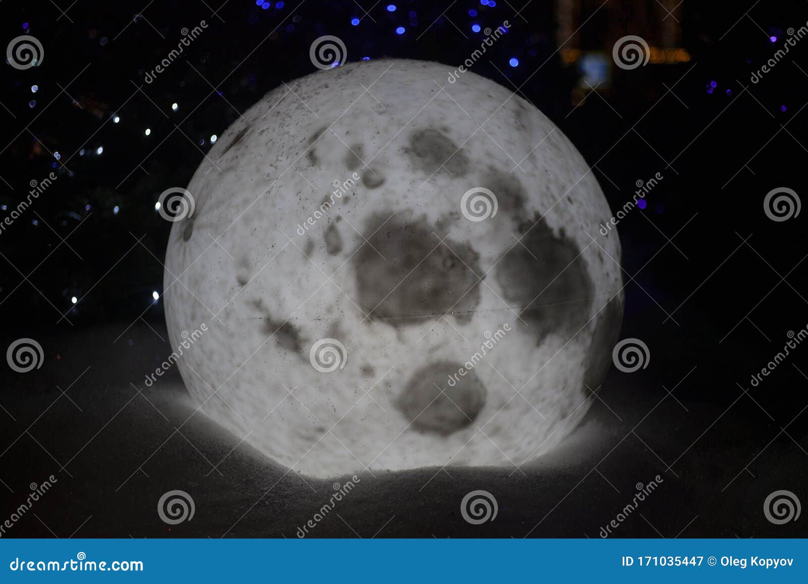 The surface of the moon. stock image. Image of object - 171035447