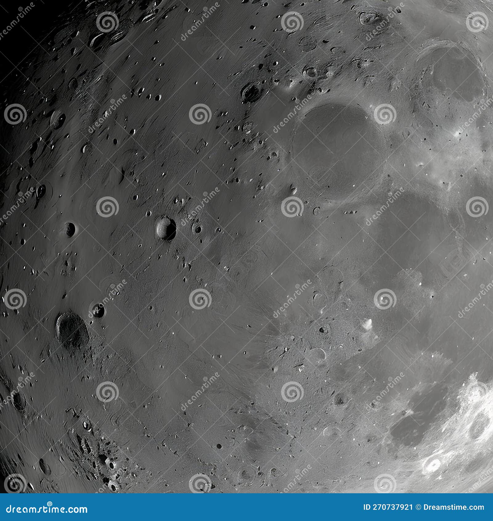 Surface of the Moon. View from Space Stock Illustration - Illustration ...