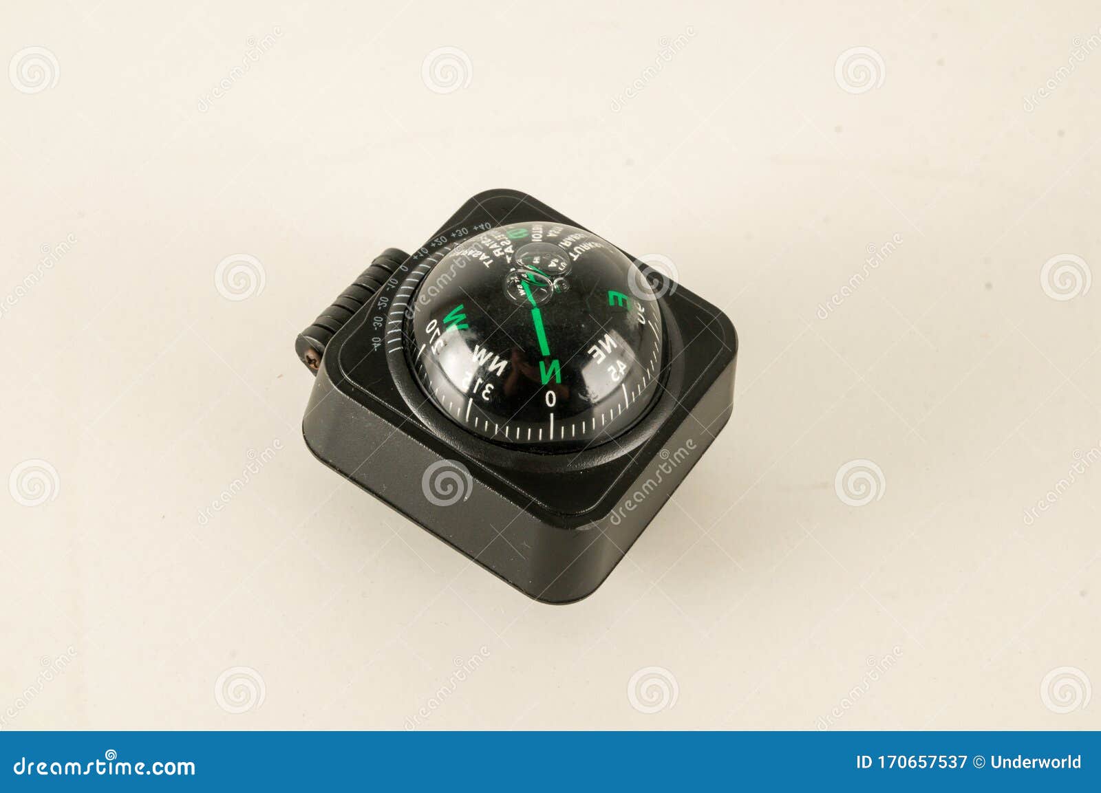 A Surface Mount Liquid-filled Compass Stock Image - Image of geography ...