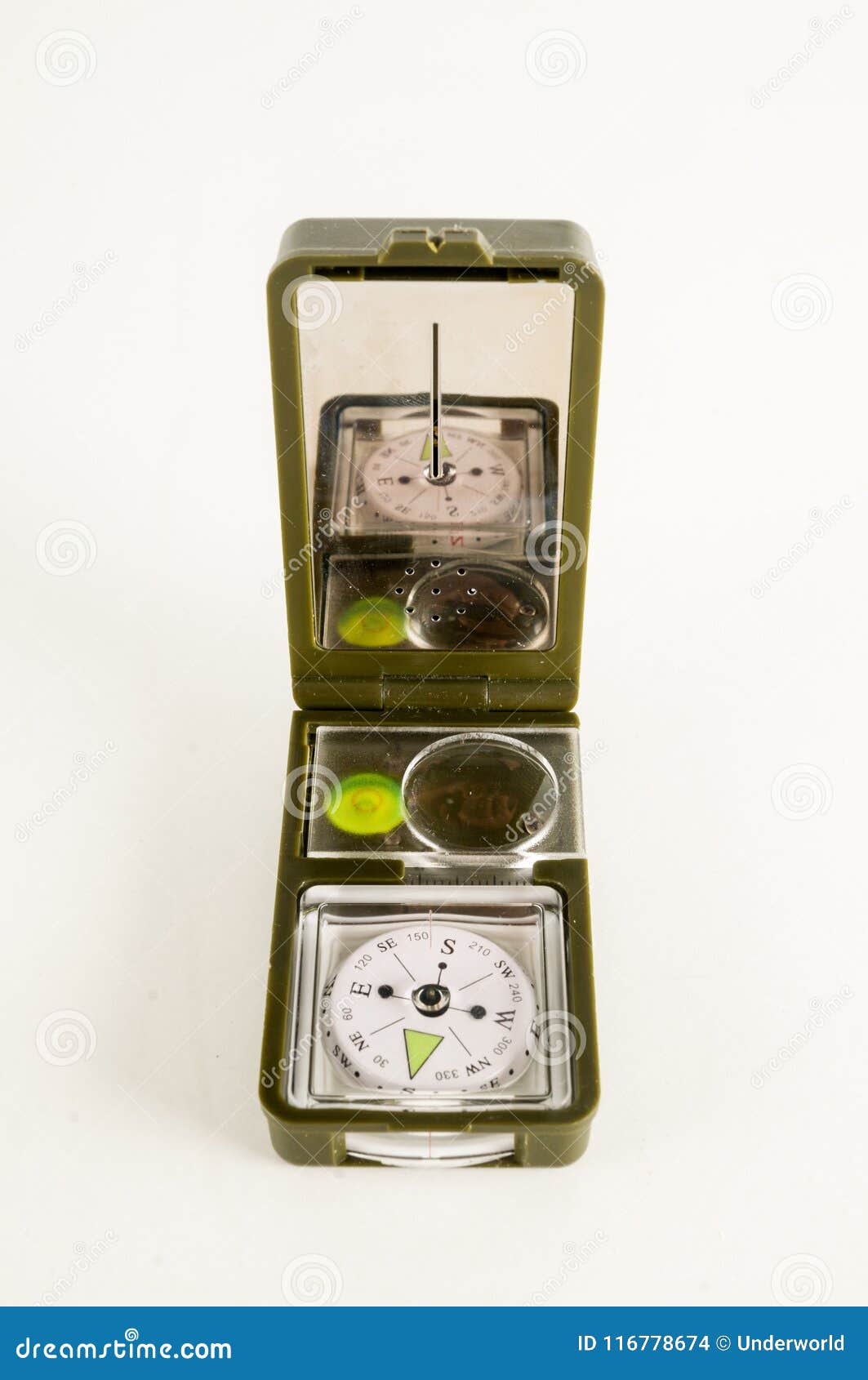 A Surface Mount Liquid-filled Compass Stock Photo - Image of guidance ...